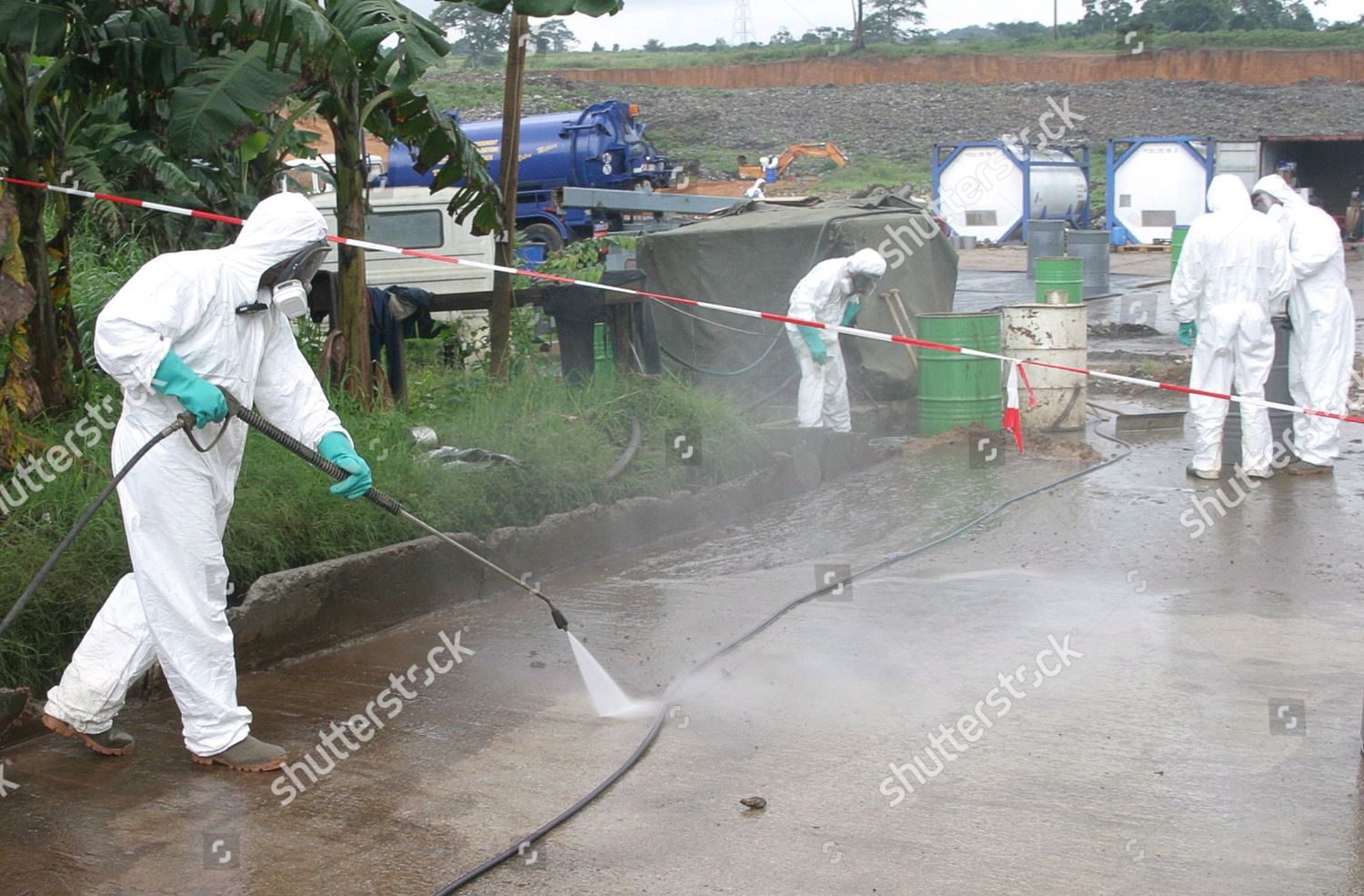 Experts Work Remove Toxic Waste Contaminated Editorial Stock Photo ...