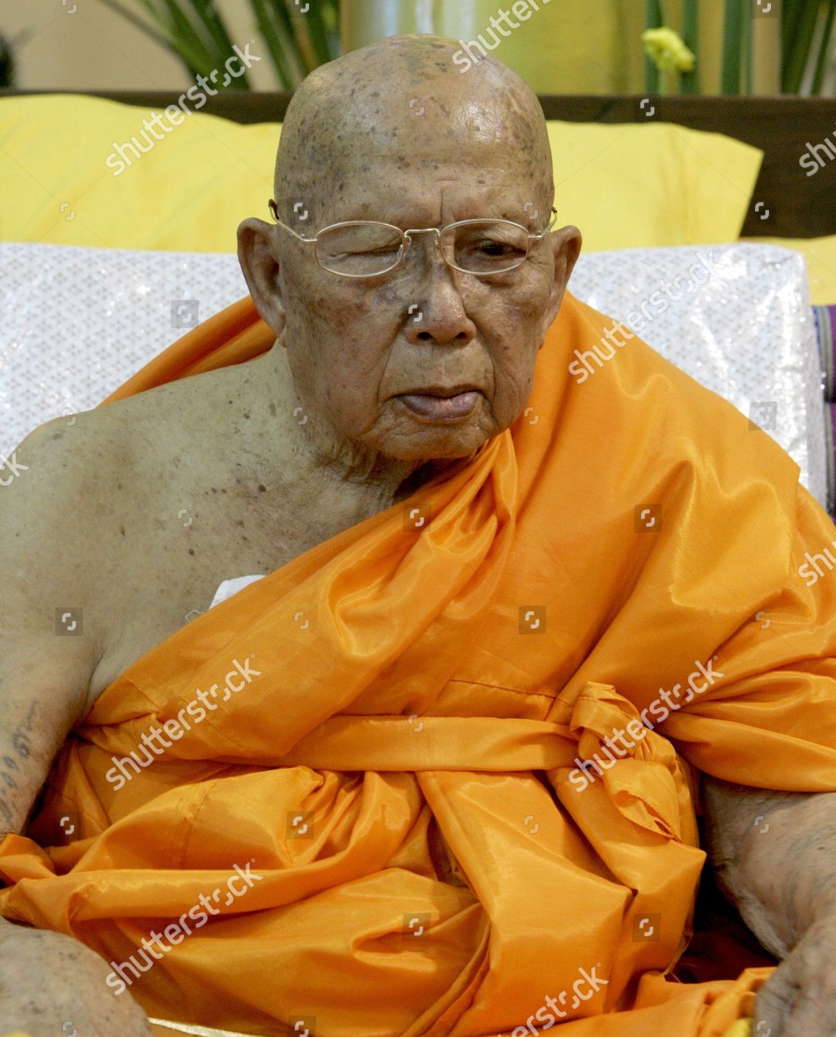 Thai Buddhist Monk Luang Phu Supha Editorial Stock Photo - Stock Image ...