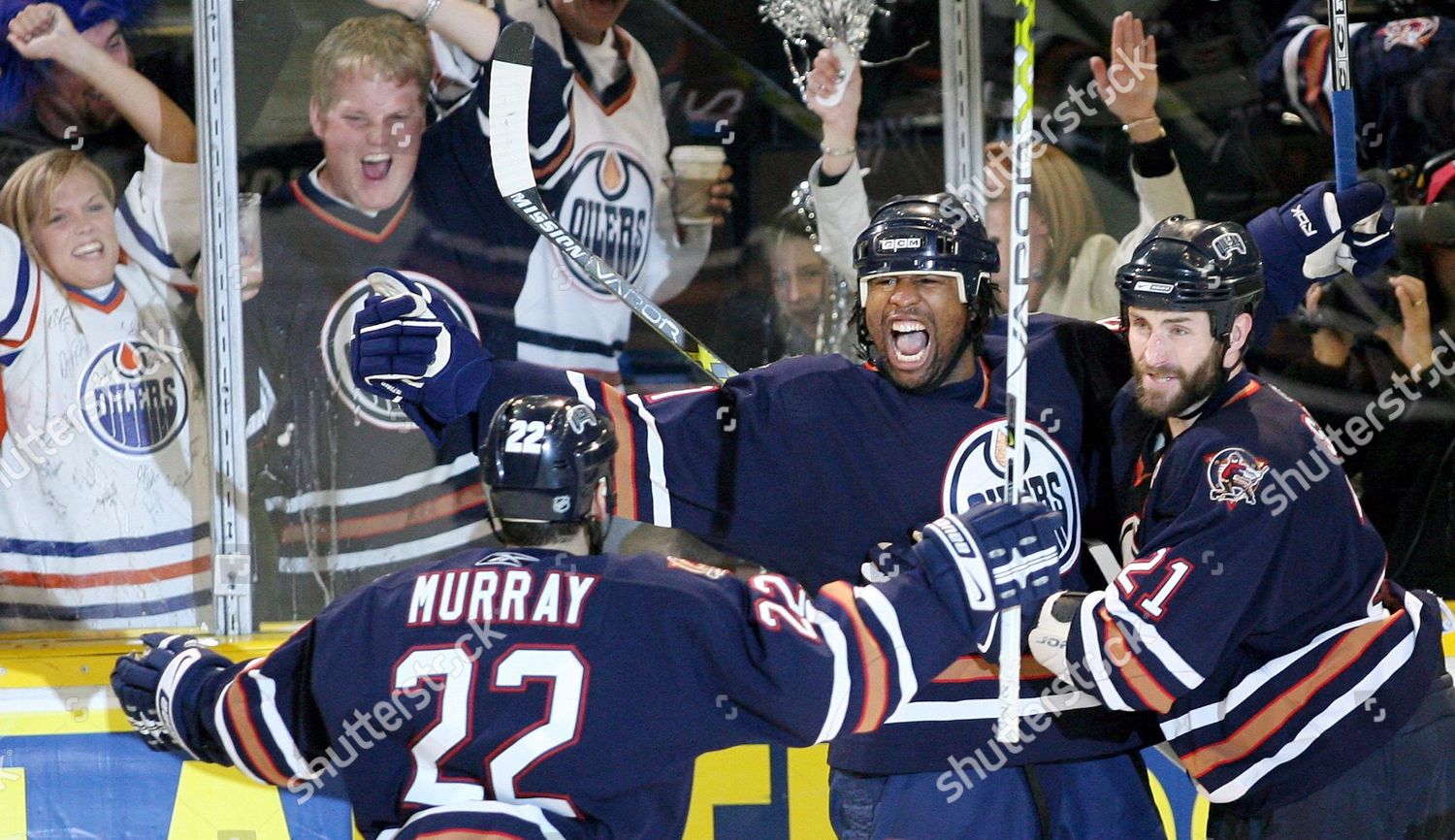 Edmonton Oilers Forward Georges Laraque C Editorial Stock Photo - Stock ...