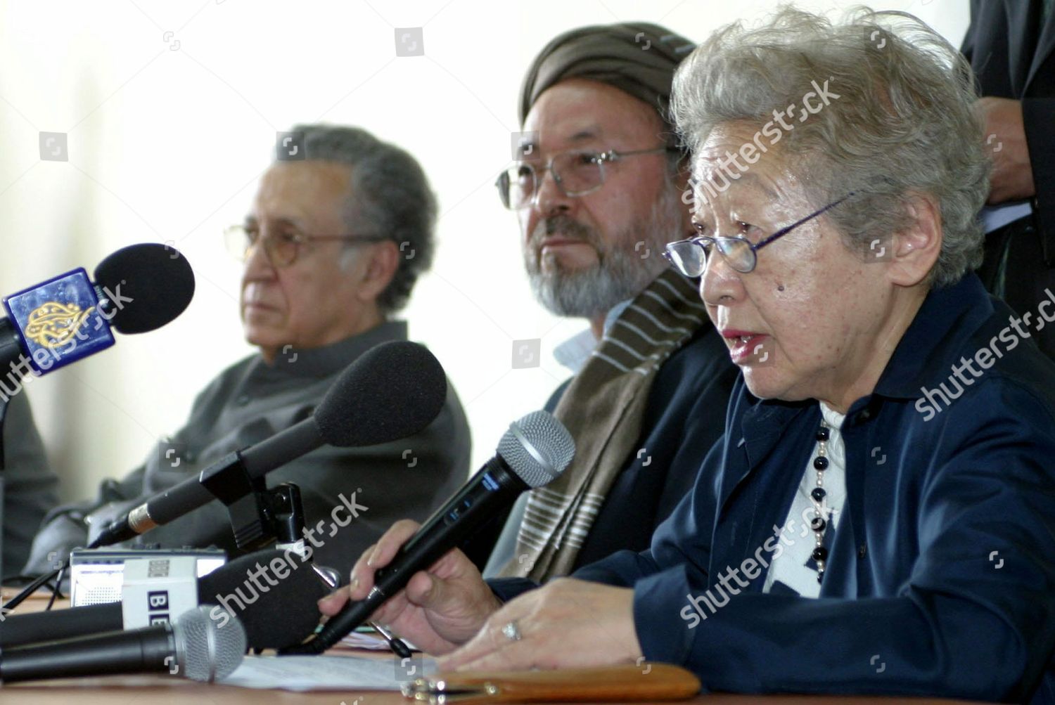 Sadako Ogata Japans Special Representative Afghanistan Editorial Stock ...