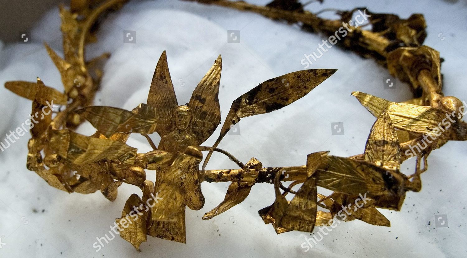 Picture Shows Unique Golden Wreath Laurels Editorial Stock Photo ...