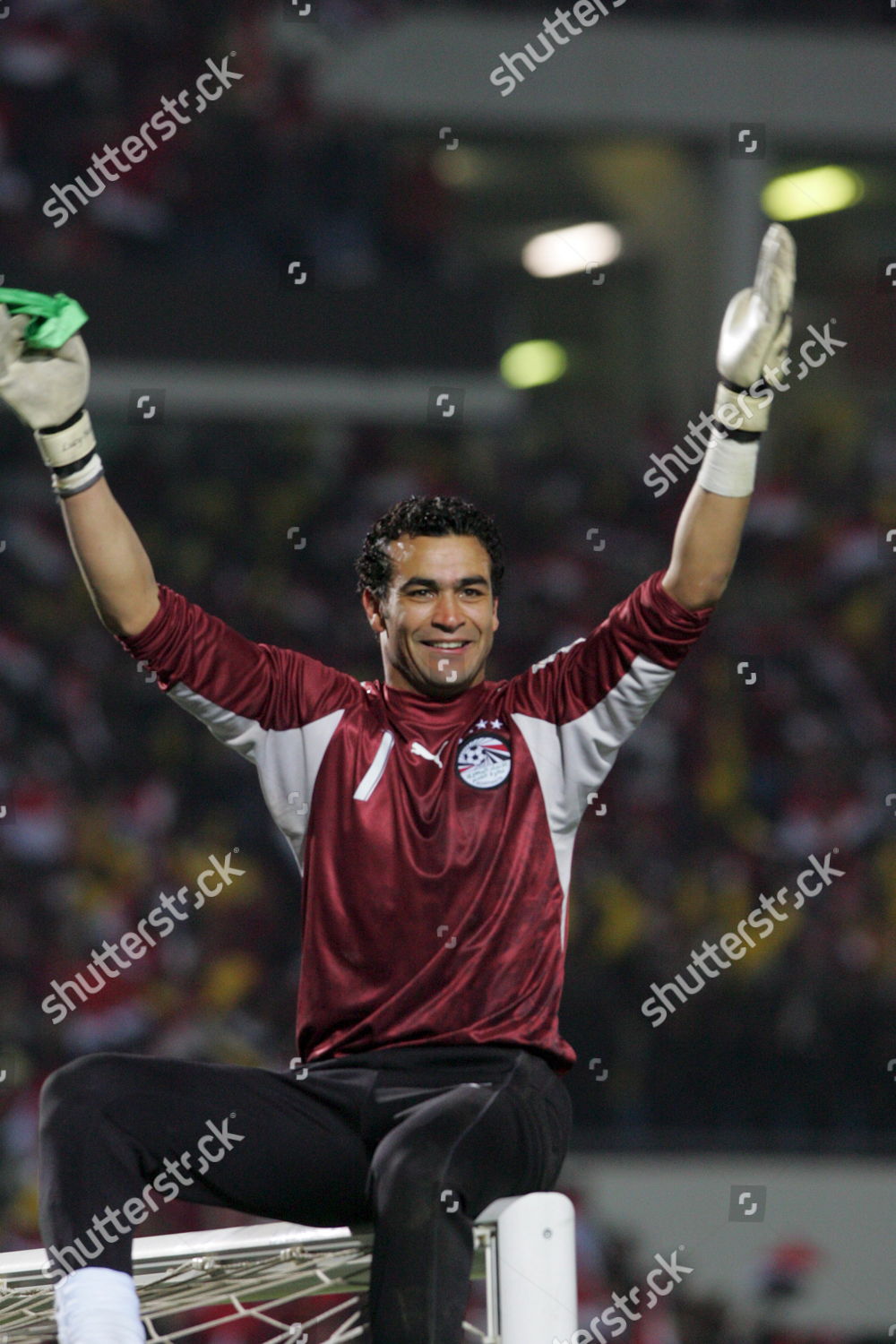 Egypts Goalkeeper Celebrates After Egypt Won Editorial Stock Photo ...