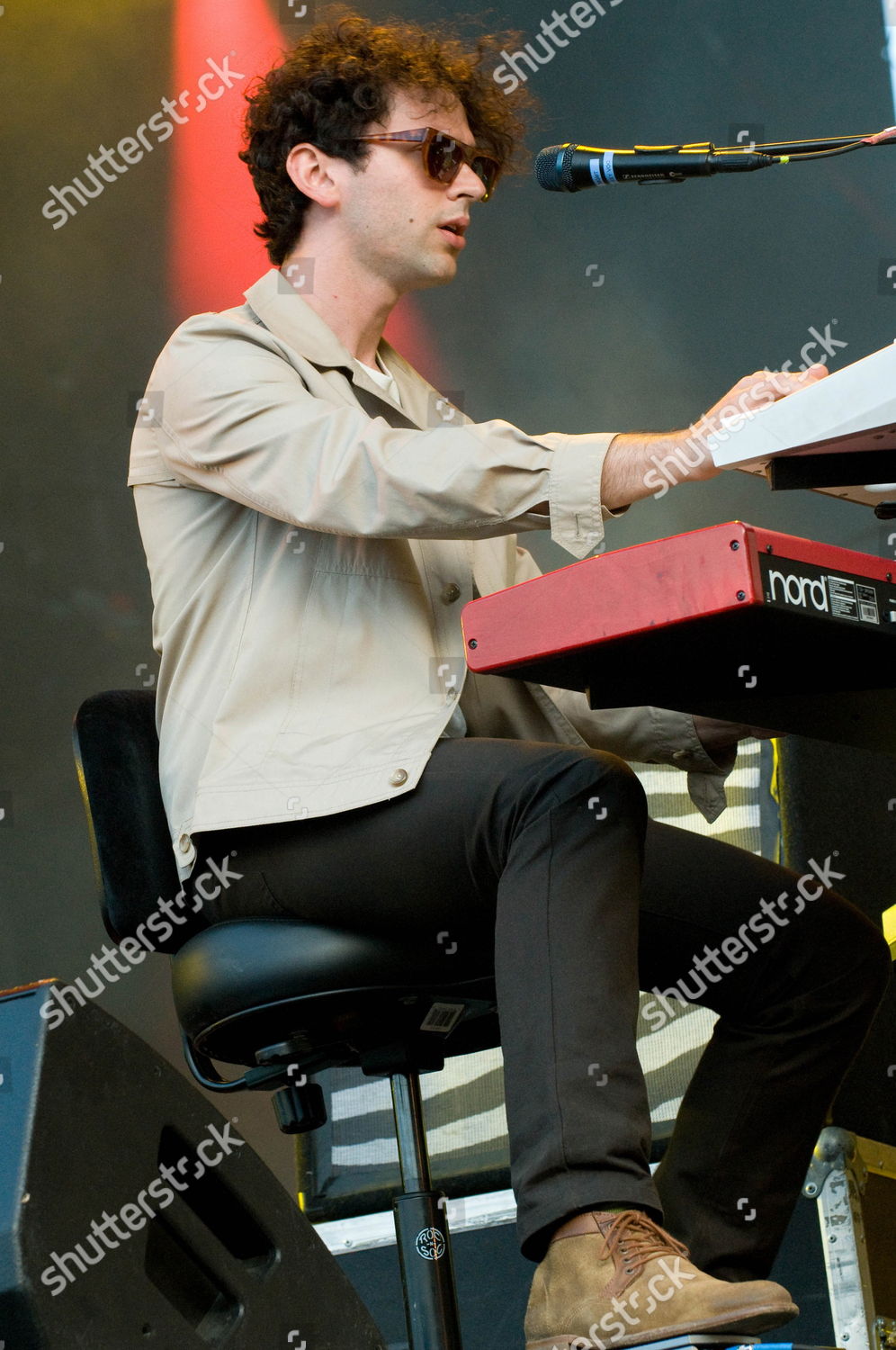 Ben Goldwasser American Psychedelic Pop Band Editorial Stock Photo ...