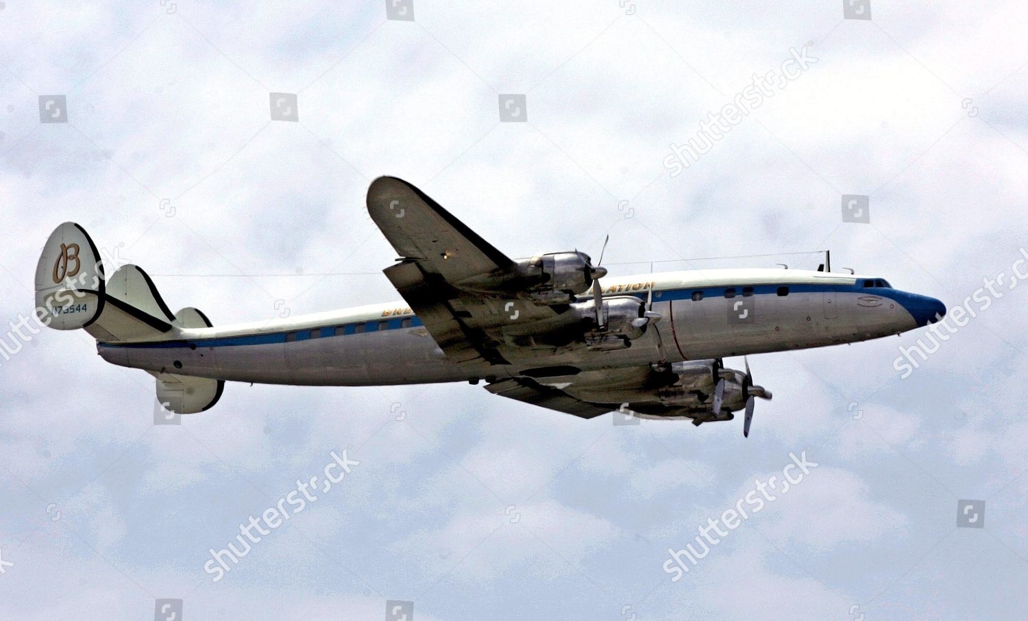 One Three Remaining Lockheed Constellation Passenger Editorial Stock ...