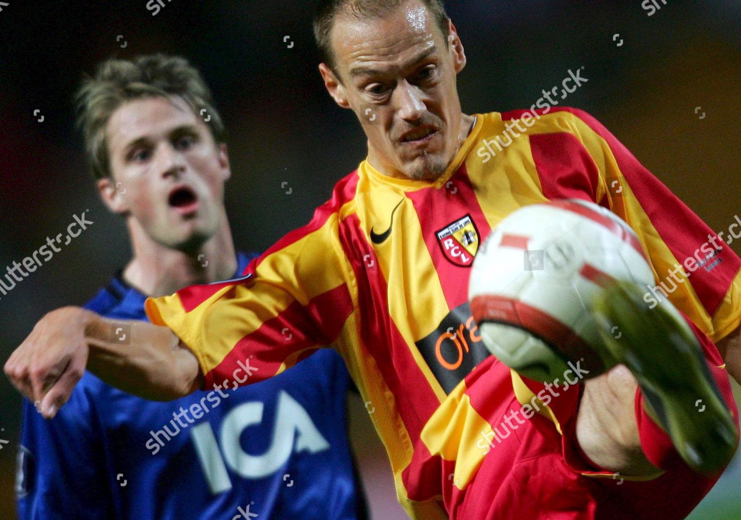 Lens Player Nicolas Gillet R Fights Editorial Stock Photo - Stock Image ...