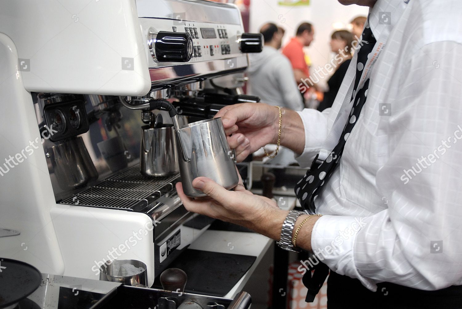 Markus Wyss Blasercafe Suisse Making Latte Editorial Stock Photo ...