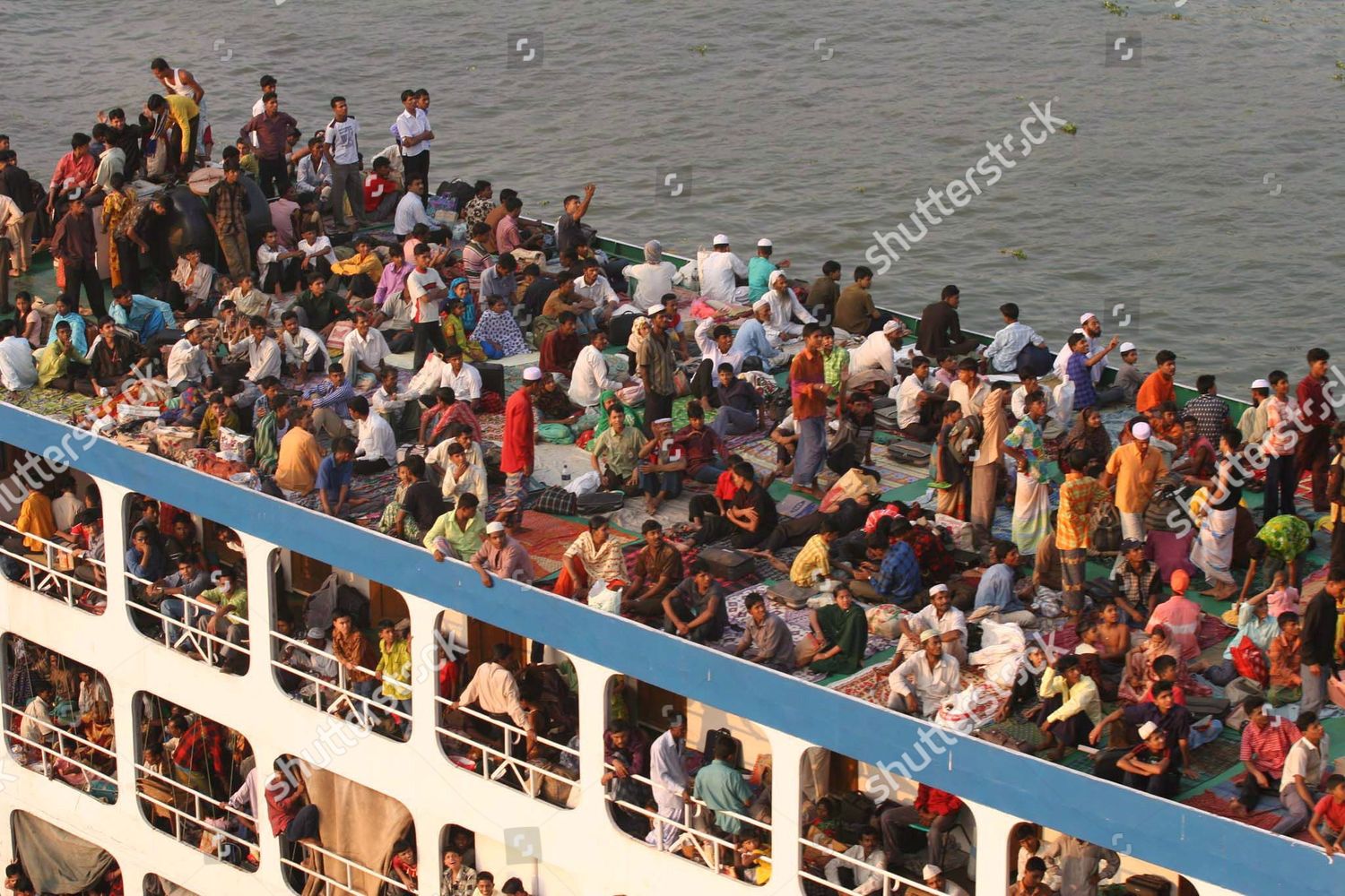 Bangladeshi People Crowd Ferries Return Their Editorial Stock Photo ...