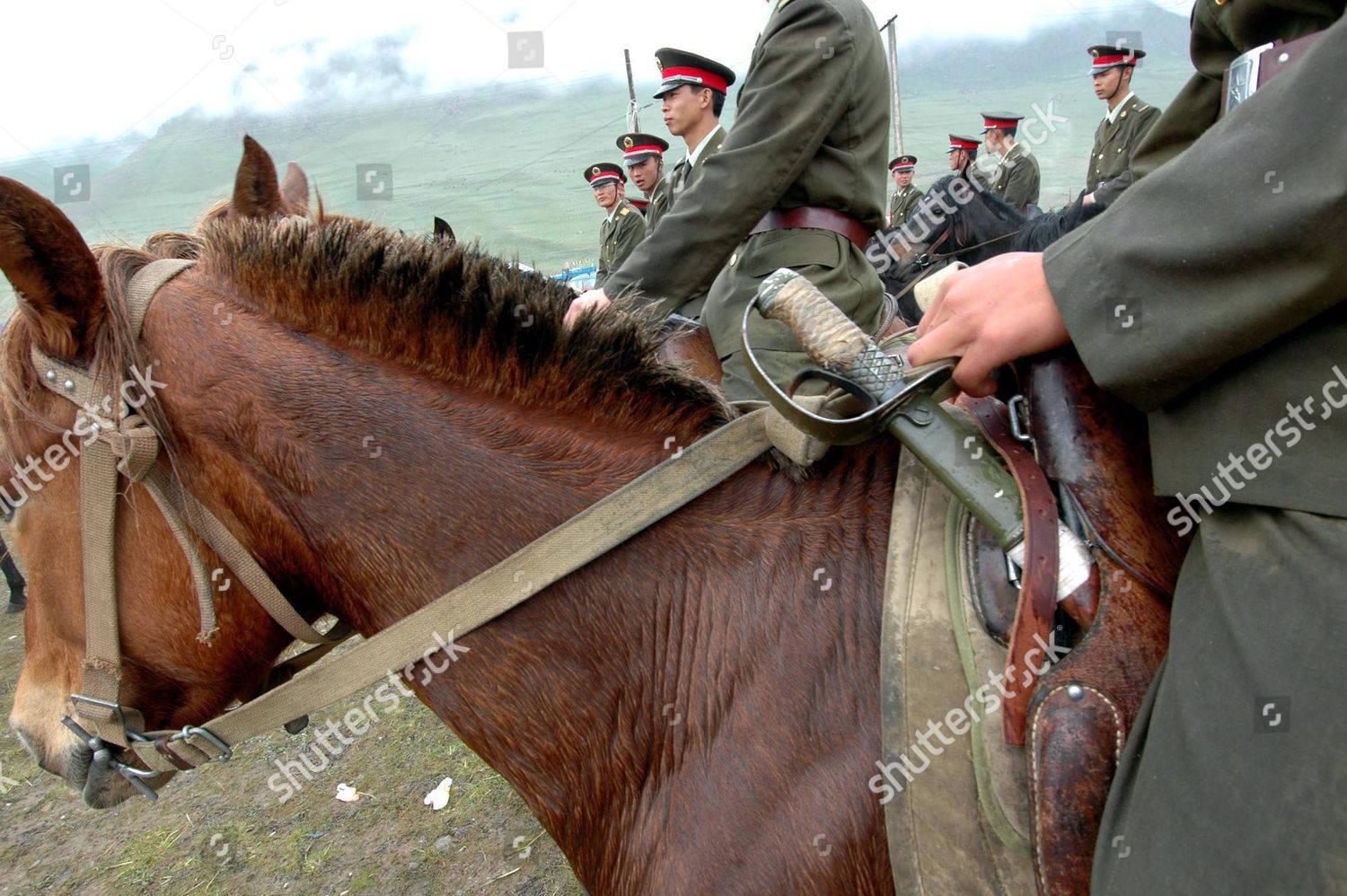 Peoples Liberation Army Pla Cavalry Soldiers Editorial Stock Photo ...