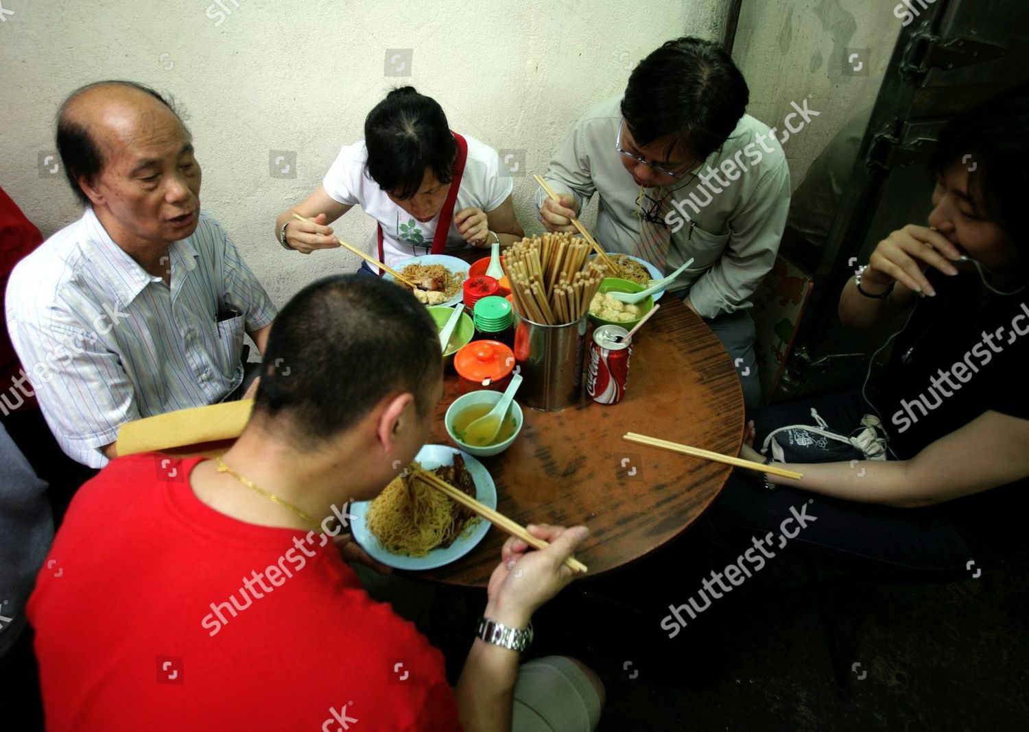 People Enjoy Noodles Man Yuen Noodle Editorial Stock Photo - Stock ...