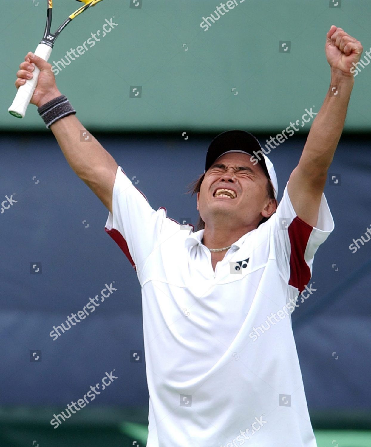 Japans Goichi Motomura Raises His Hands Editorial Stock Photo - Stock ...