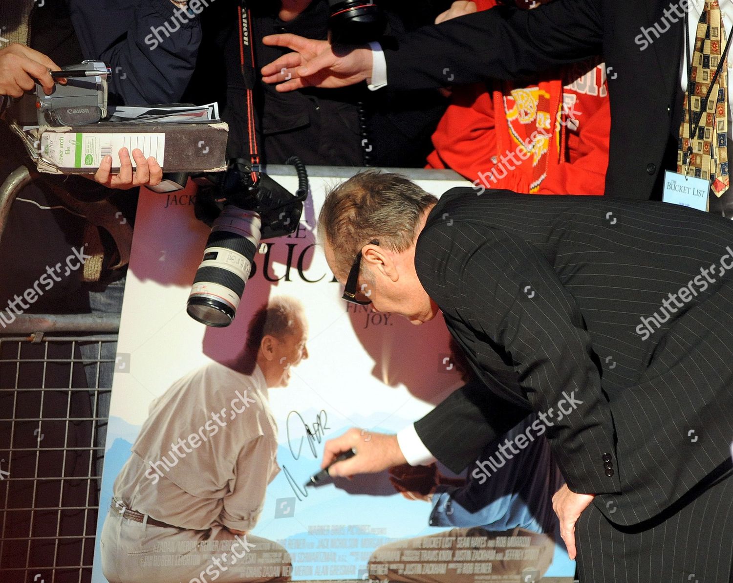 Us Actor Jack Nicholson Signes Poster Editorial Stock Photo - Stock ...