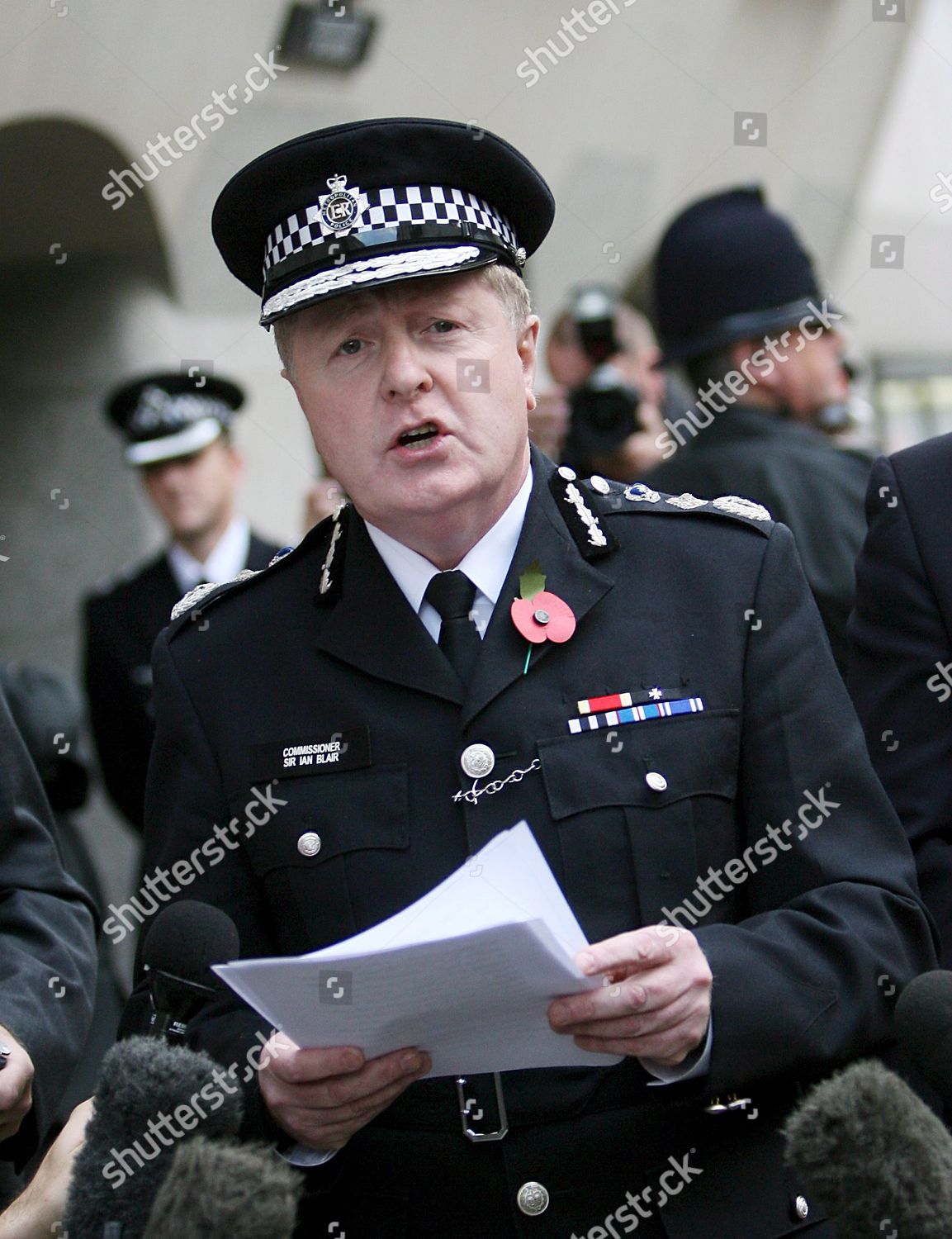 Metropolitan Police Commissioner Sir Ian Blair Editorial Stock Photo ...