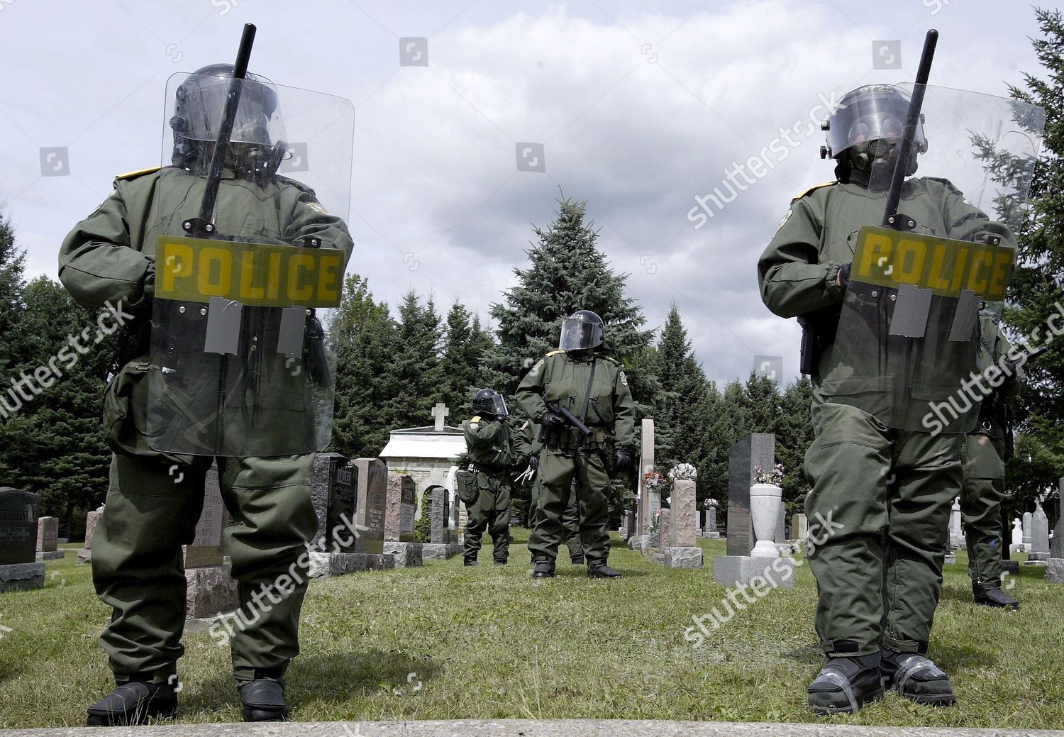 Surete De Quebec Riot Officers Guard Editorial Stock Photo - Stock ...
