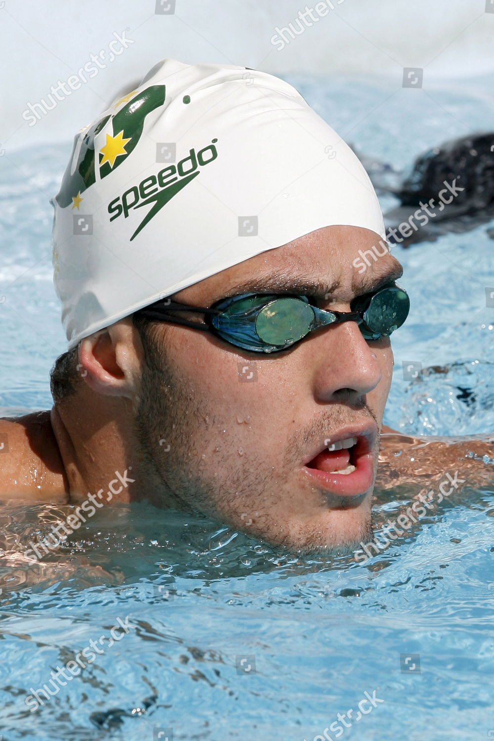 Freestyle Swimmer Australian Brendan Capell Training Editorial Stock ...