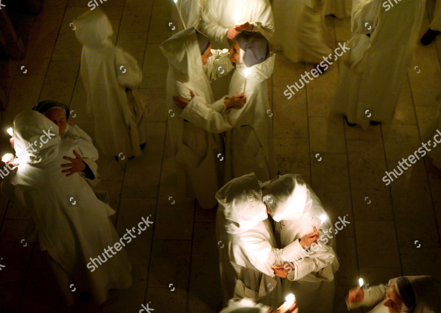 Catholic Nuns Monastic Family Bethlehem Hug Editorial Stock Photo ...