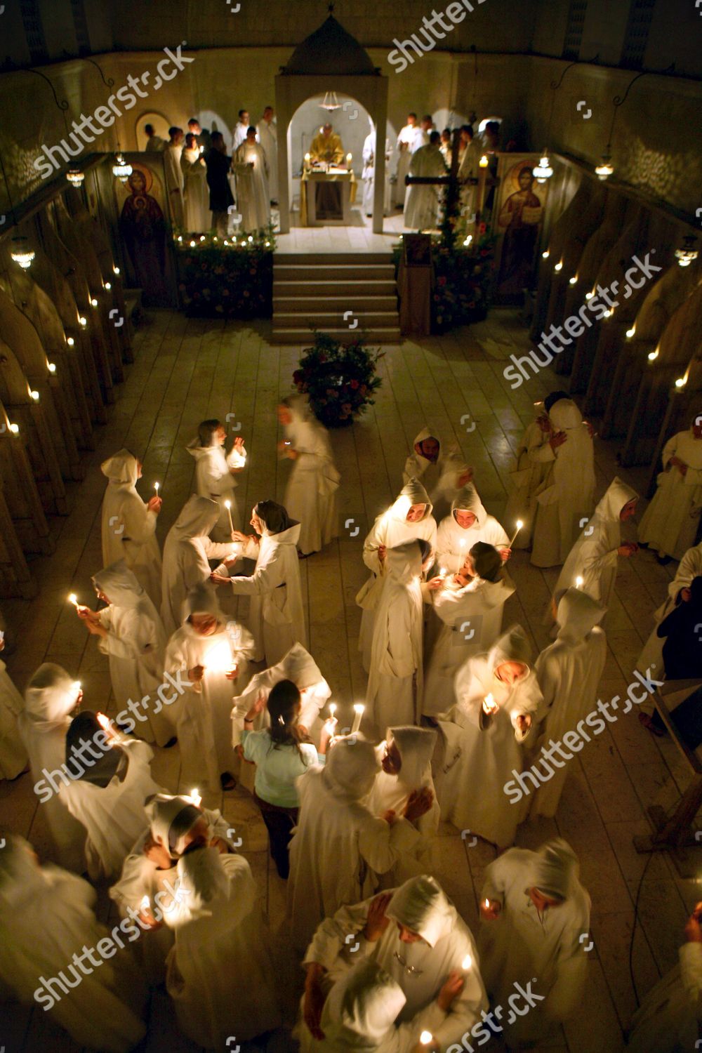Catholic Nuns Monastic Family Bethlehem Hug Editorial Stock Photo ...