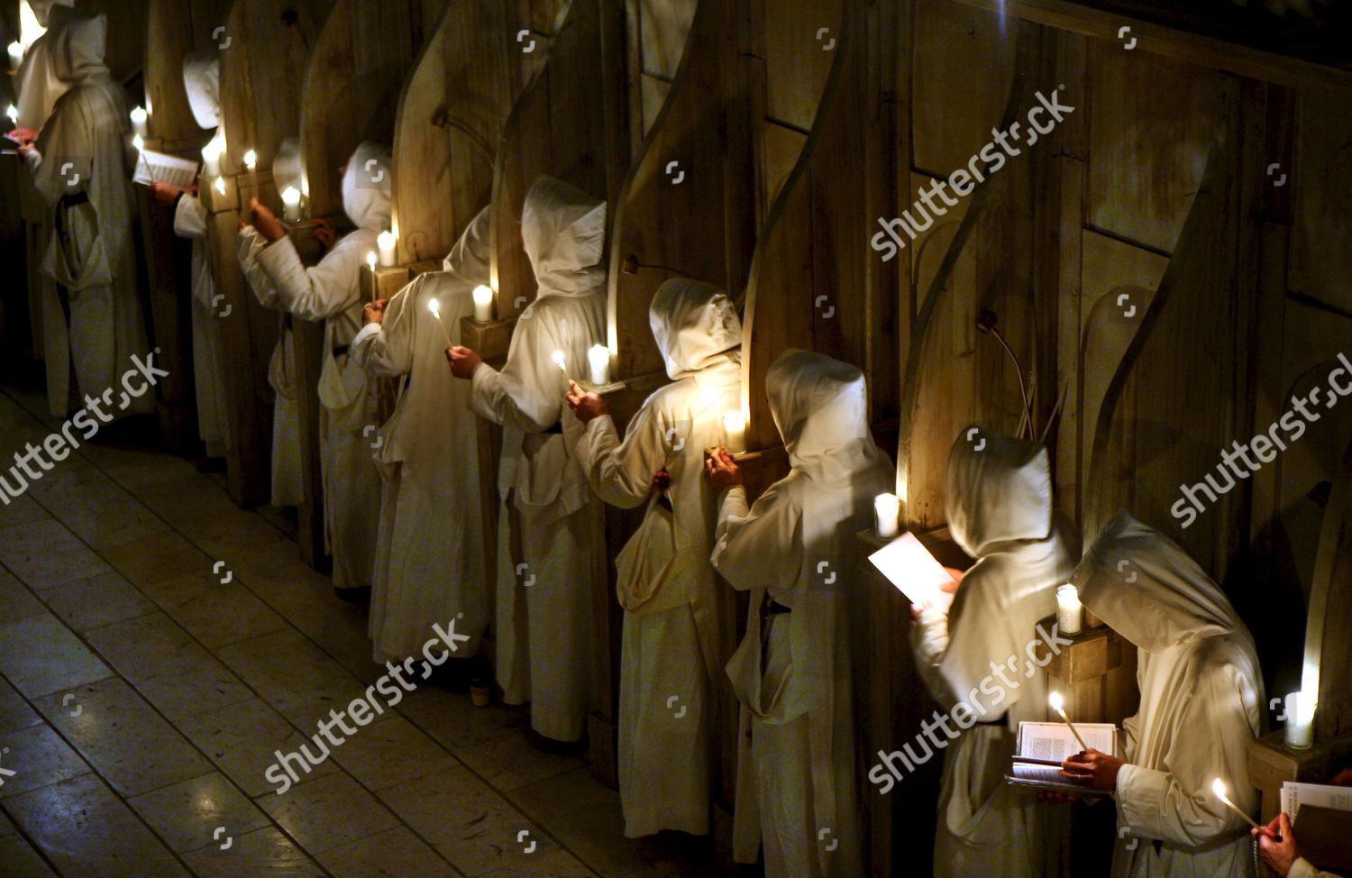Catholic Nuns Monastic Family Bethlehem Hold Editorial Stock Photo ...