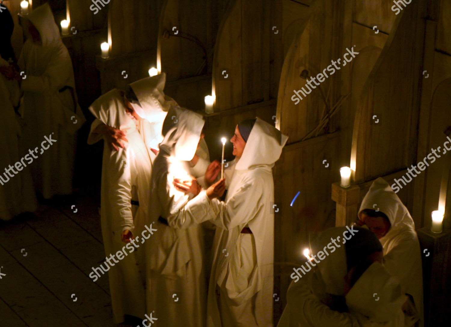 Catholic Nuns Monastic Family Bethlehem Hug Editorial Stock Photo ...