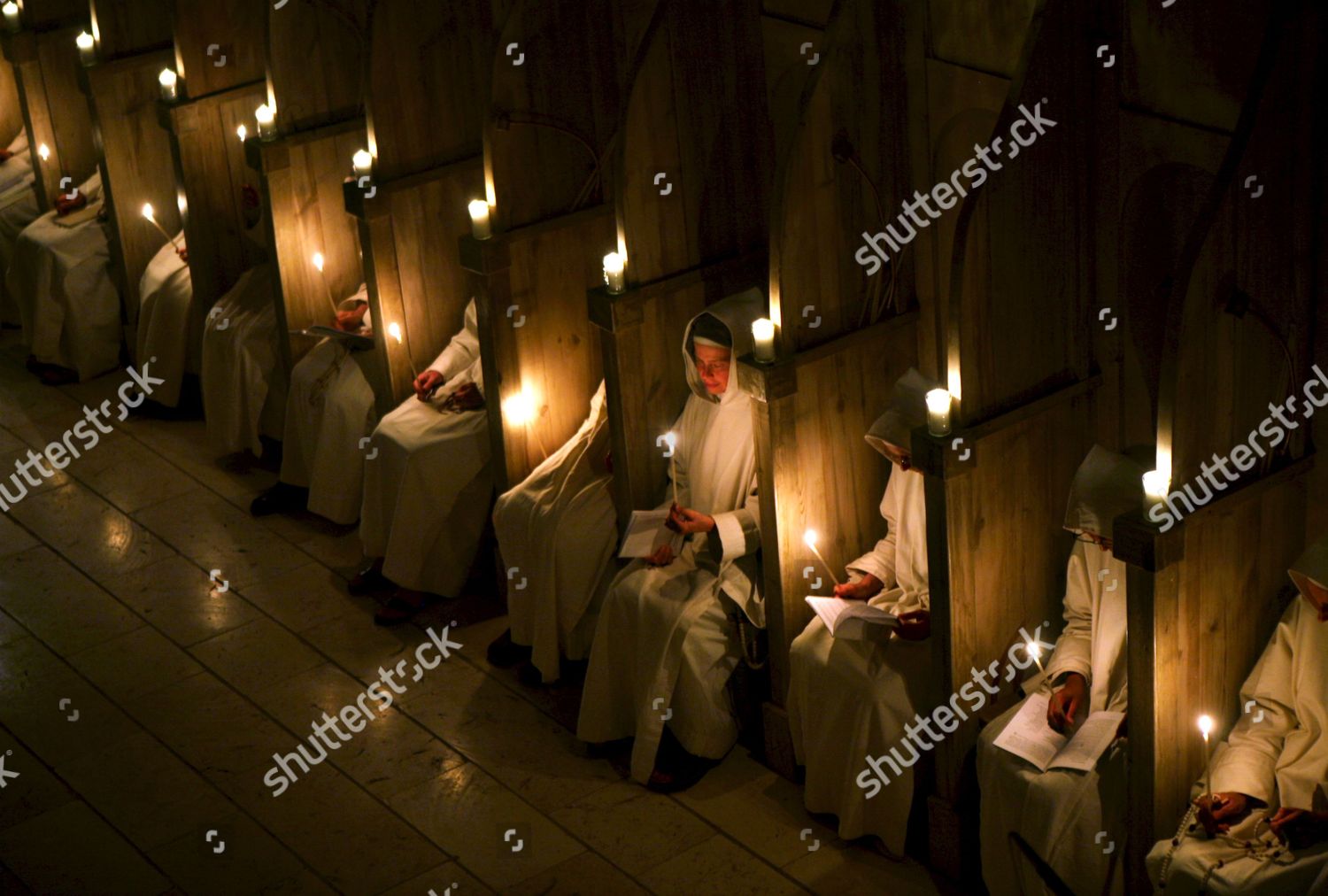 Catholic Nuns Monastic Family Bethlehem Hold Editorial Stock Photo ...