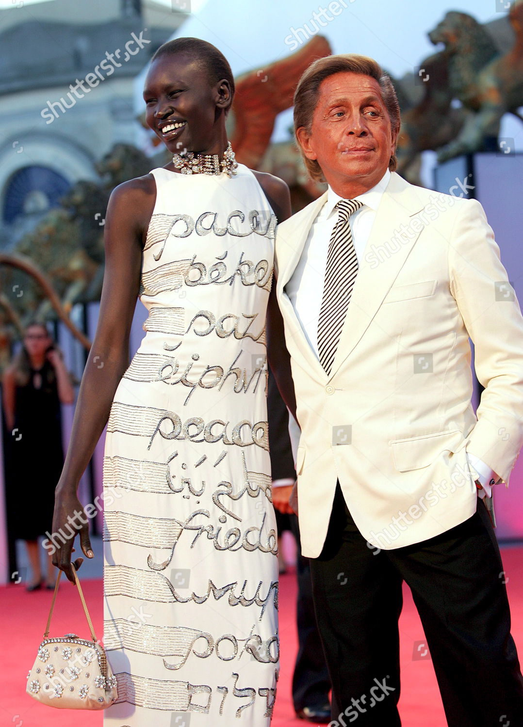 African Top Model Alek Wek L Editorial Stock Photo - Stock Image ...