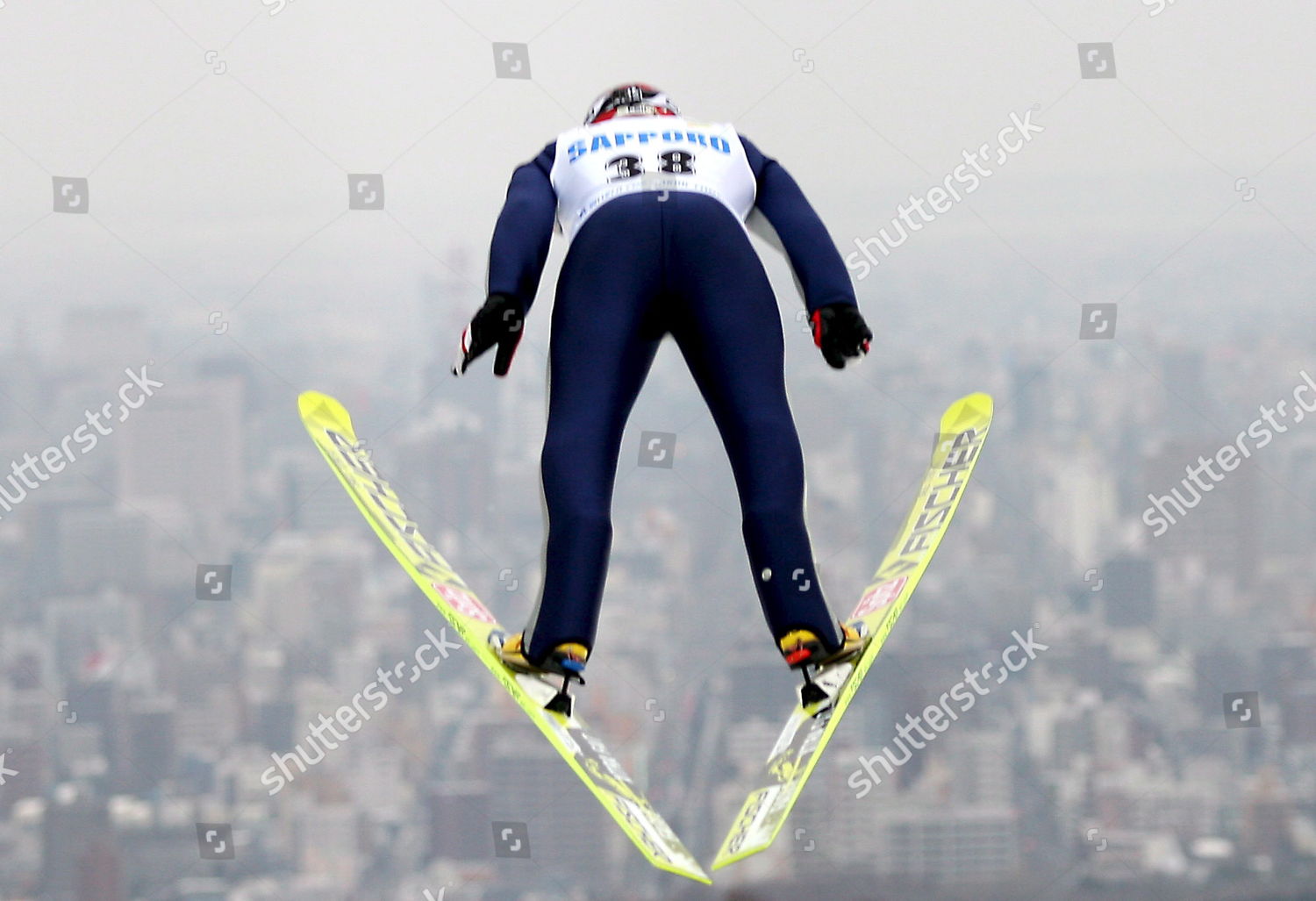 Felix Gottwald Austria Sours Above Sapporo Editorial Stock Photo ...