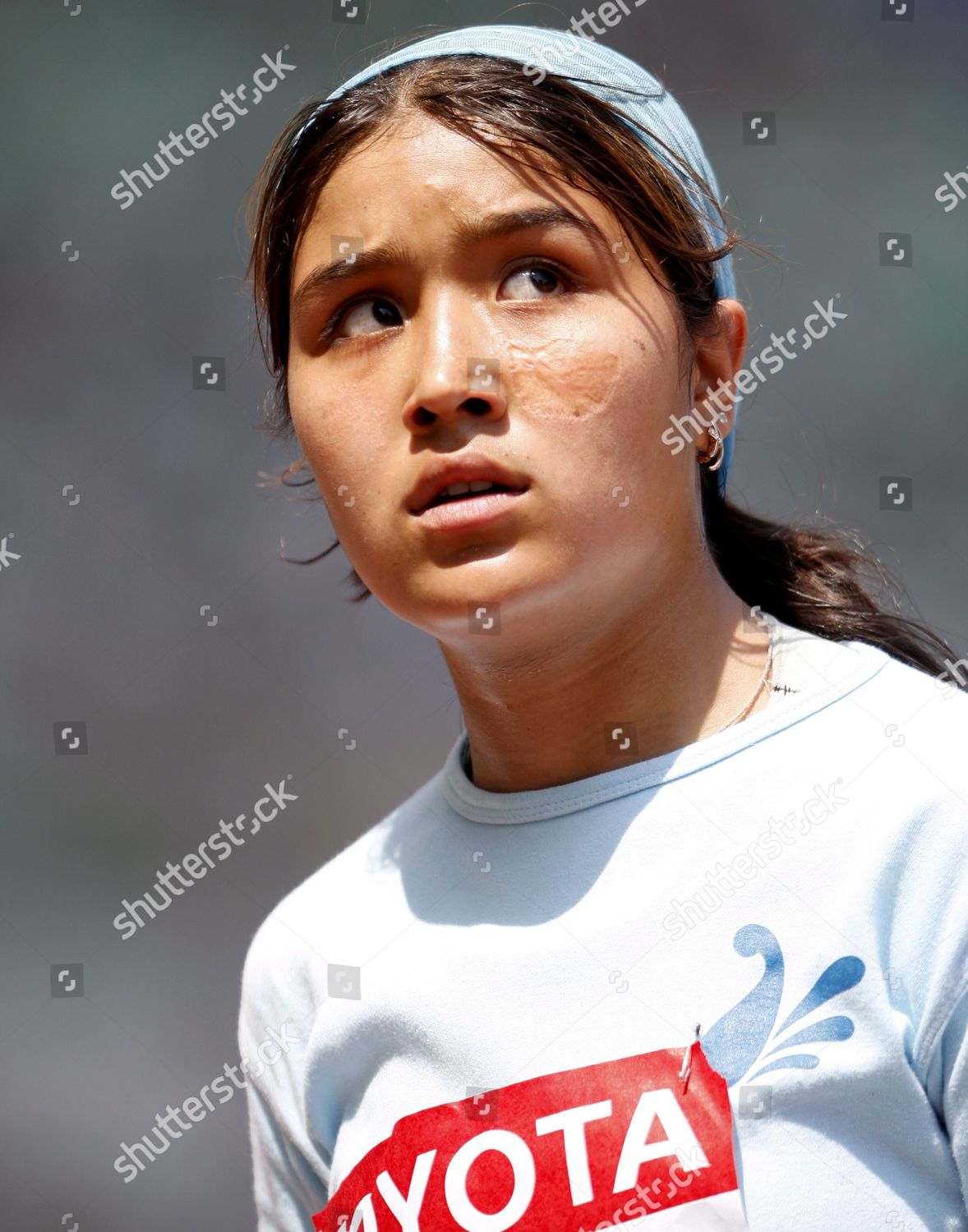 Afghan Runner Fatima Mohammadi Looks Scoreboard Editorial Stock Photo ...