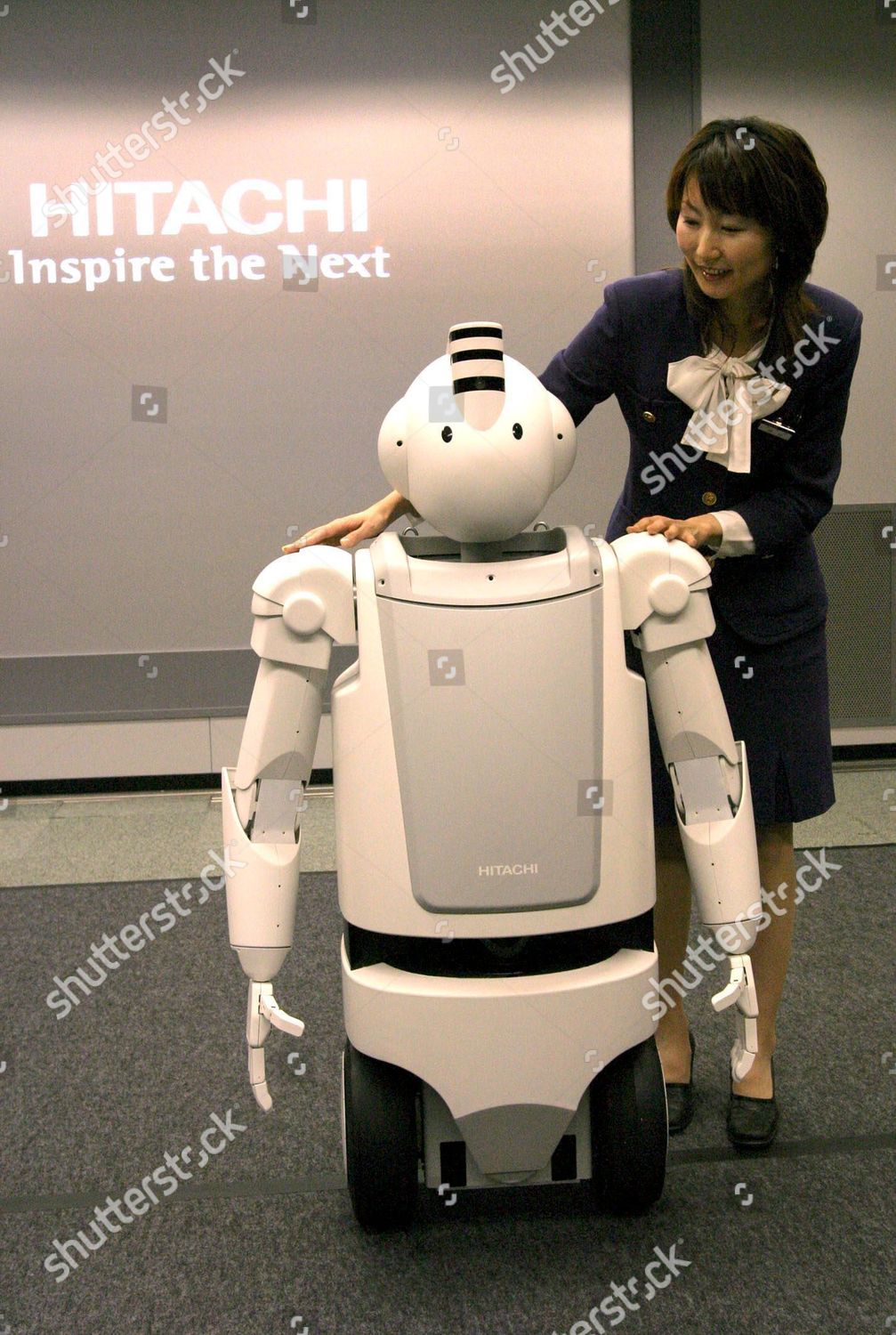 Hitachi Corp Employee Introduces Companys New Editorial Stock Photo ...