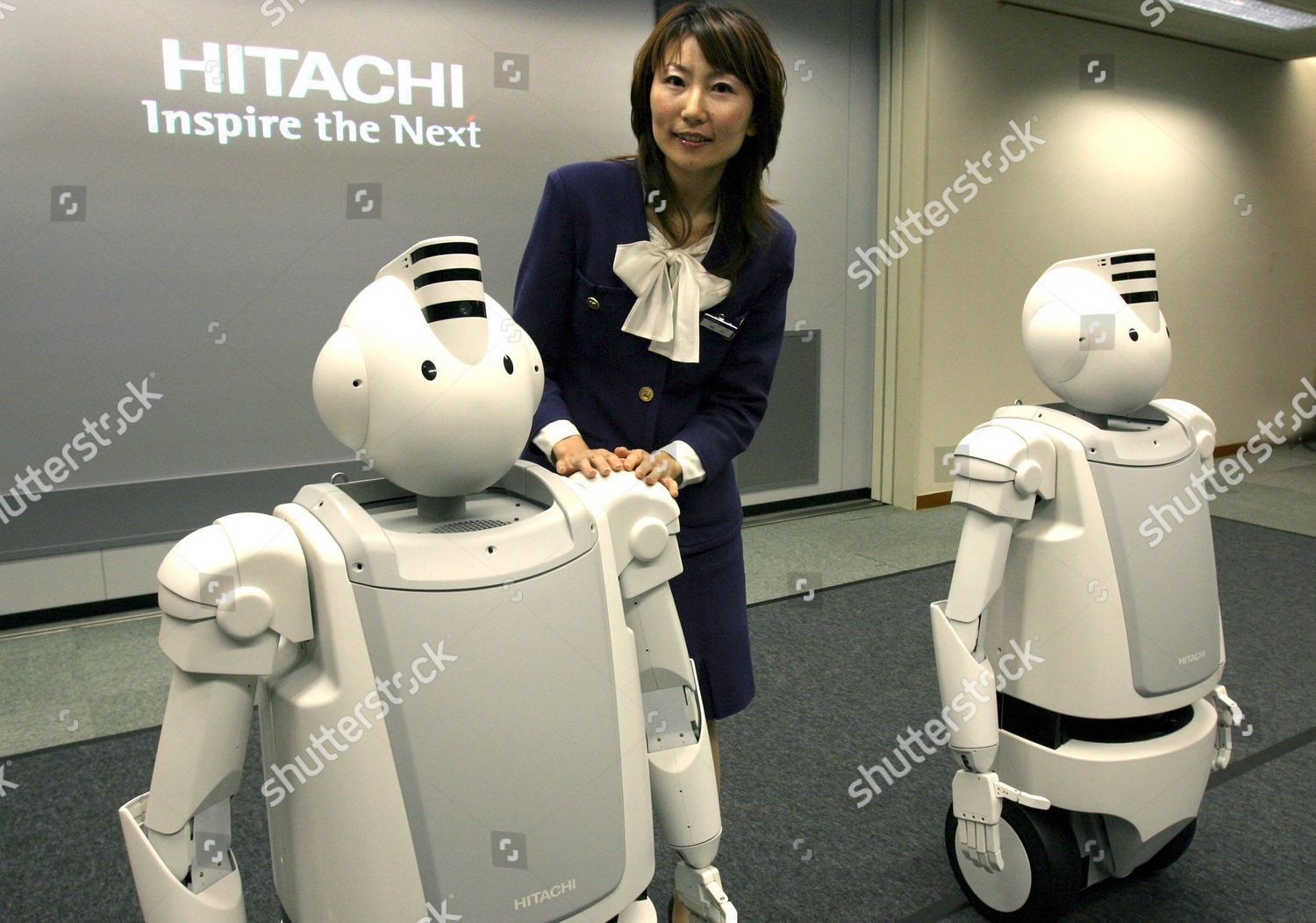 Hitachi Corp Employee Introduces Companys New Editorial Stock Photo ...