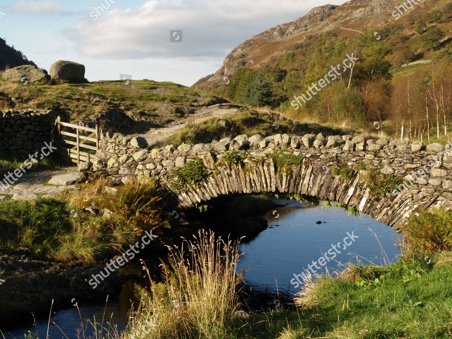 Watendlath Bridge Lake District Cumbria England Editorial Stock Photo ...