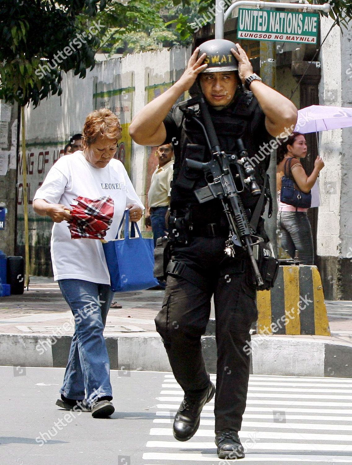 Filipino Member Special Weapons Tactics Swat Editorial Stock Photo ...