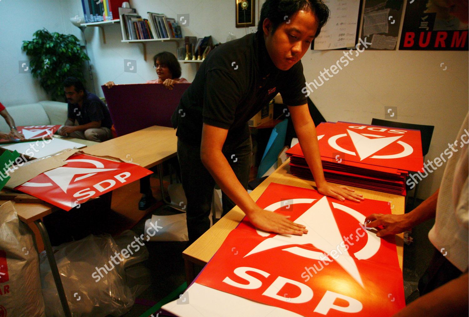 Members Singapore Democratic Party Sdp Prepare Editorial Stock Photo ...