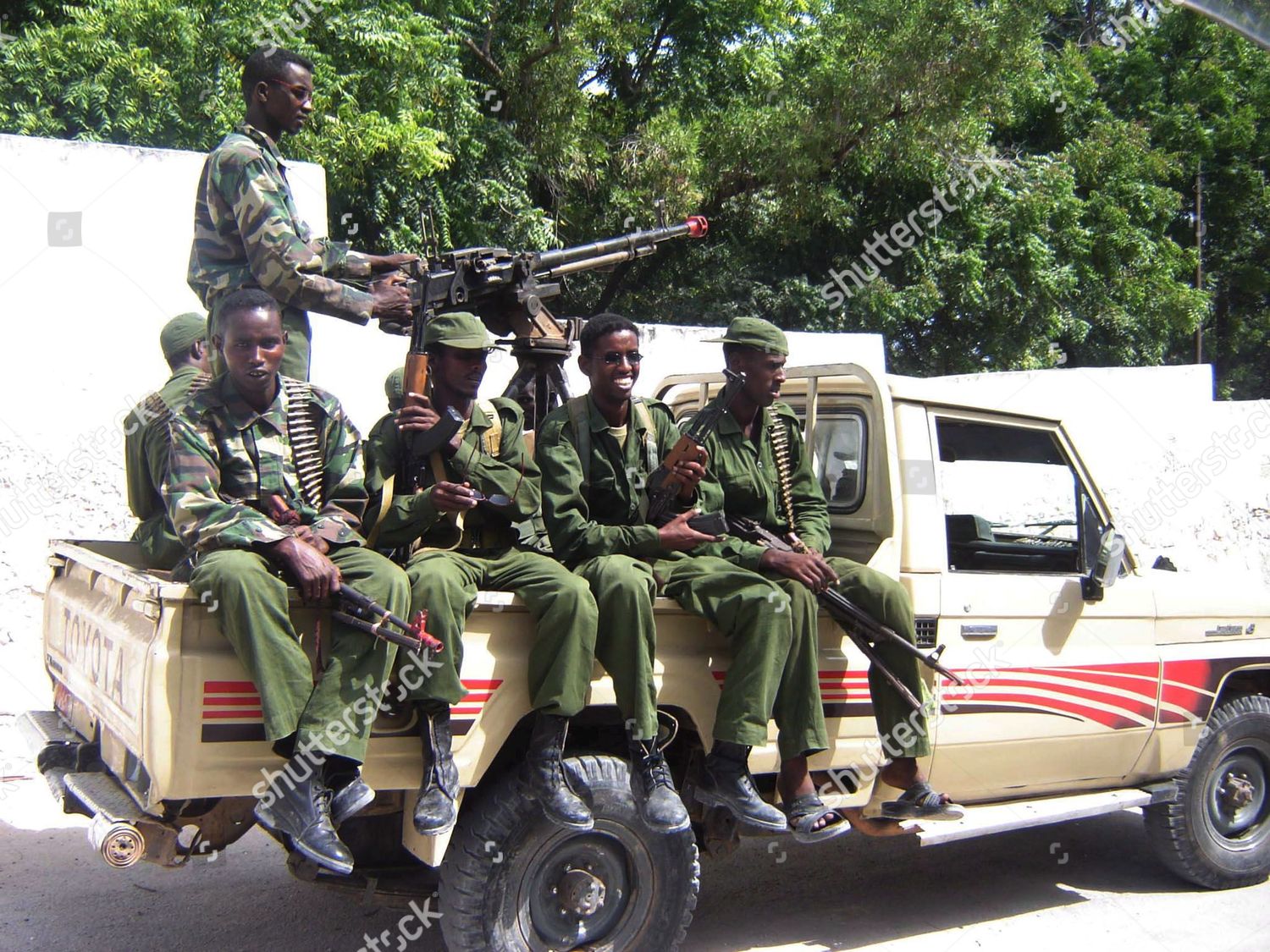 Government Soldiers Patrol Streets Capital Mogadishu Editorial Stock ...