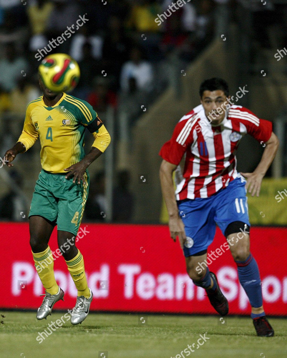 South Africas Aaron Mokoena L Sees Editorial Stock Photo - Stock Image ...