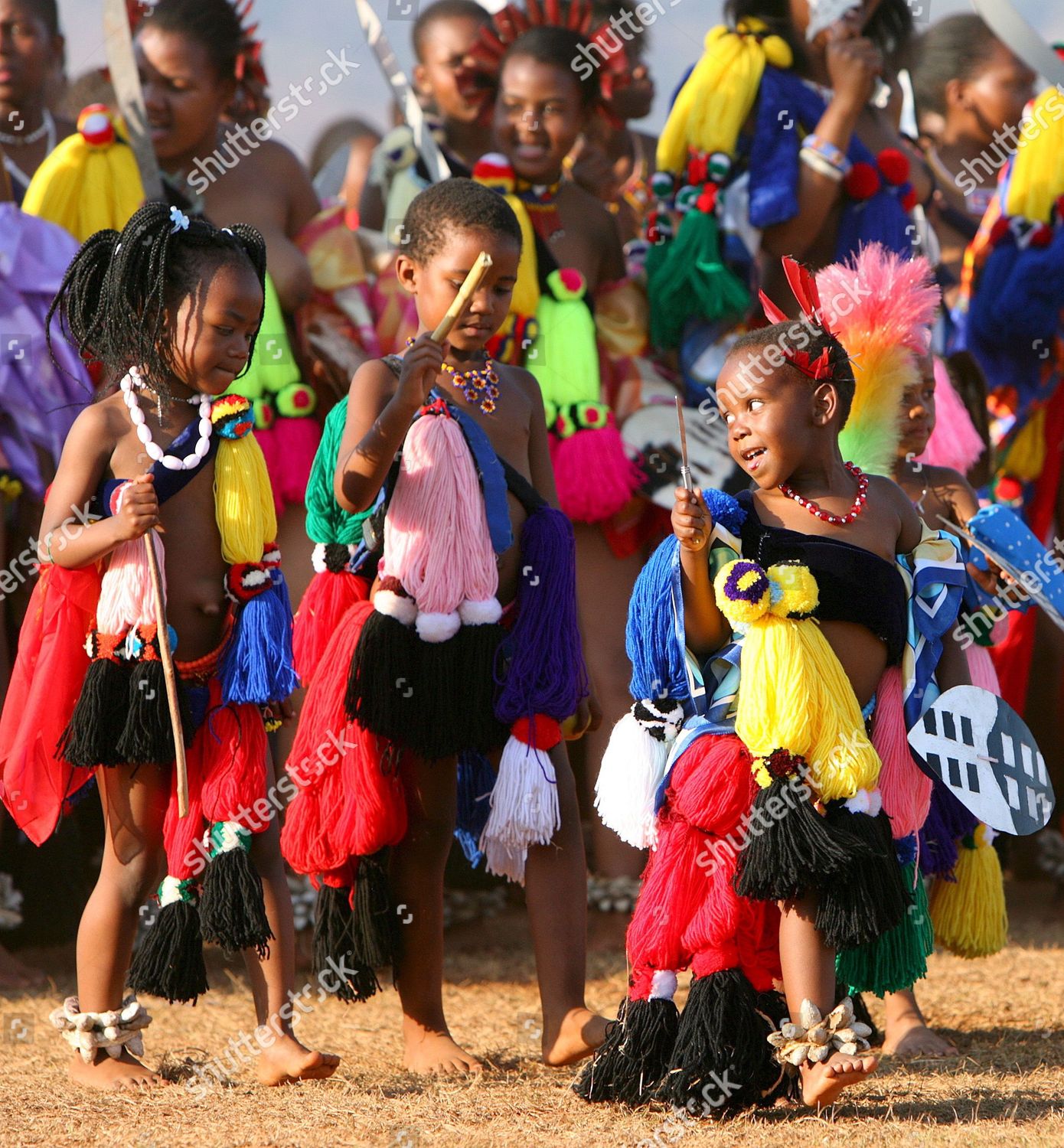 Swazi Maidens Dance During Annual Reed Editorial Stock Photo - Stock ...