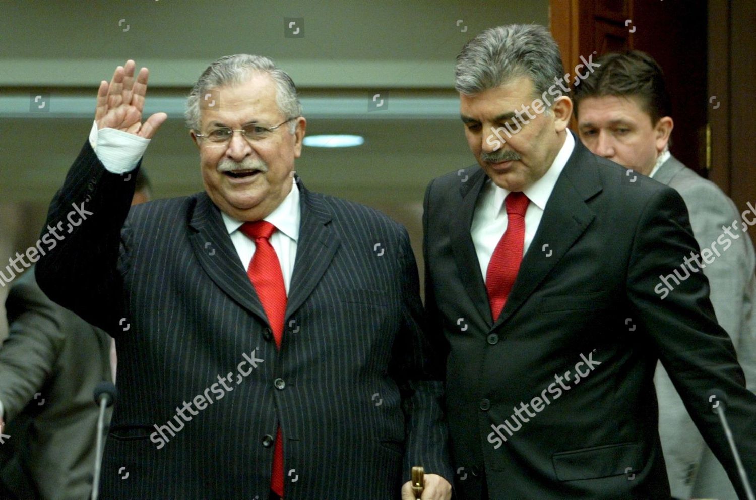 Iraqi President Jala Talabani L Gestures Editorial Stock Photo - Stock ...