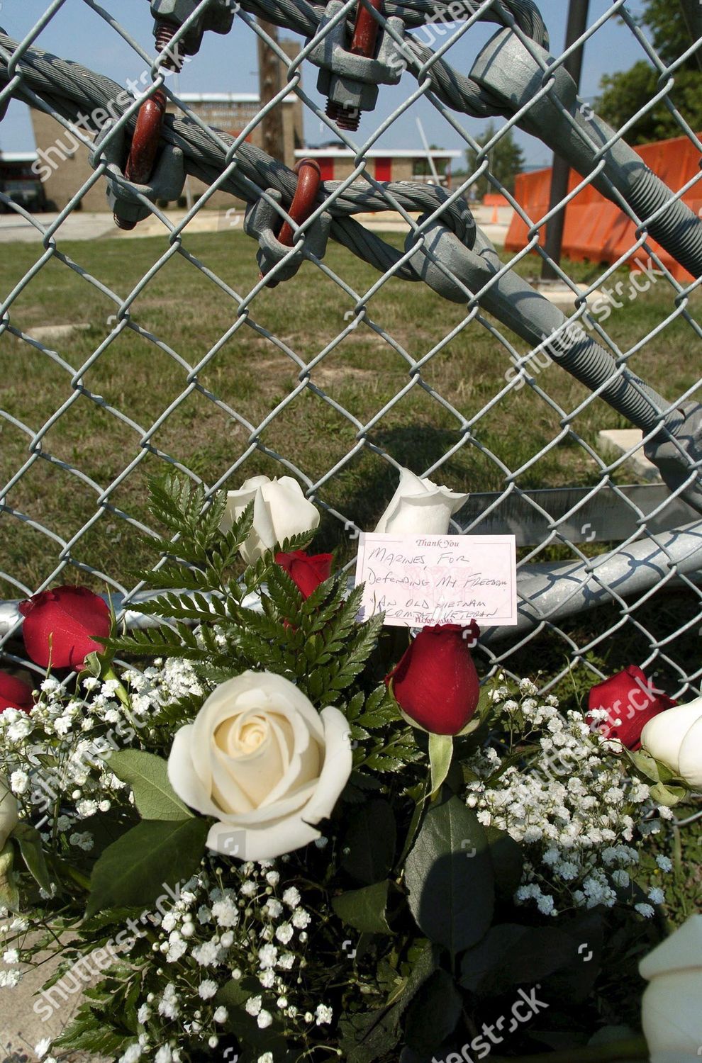 Makeshift Memorial Stands Outside Main Gate Editorial Stock Photo ...