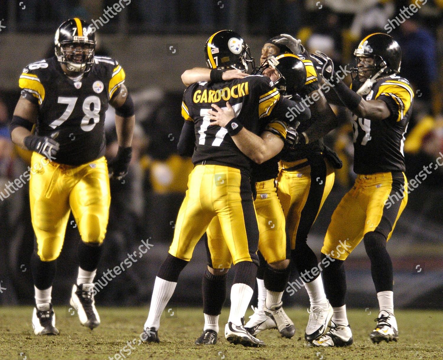 Kicker Jeff Reed R Center Pittsburgh Editorial Stock Photo - Stock ...