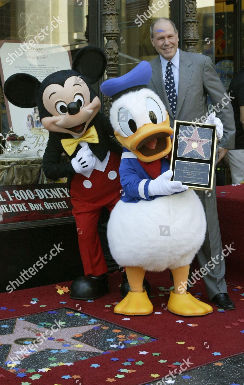 Donald Duck C Poses Michael Eisner Editorial Stock Photo - Stock Image ...