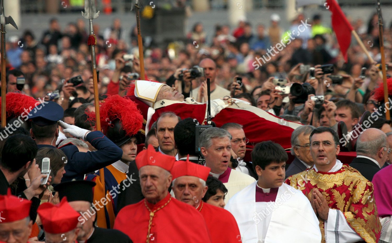 Body Pope John Paul Ii Carried Editorial Stock Photo - Stock Image ...