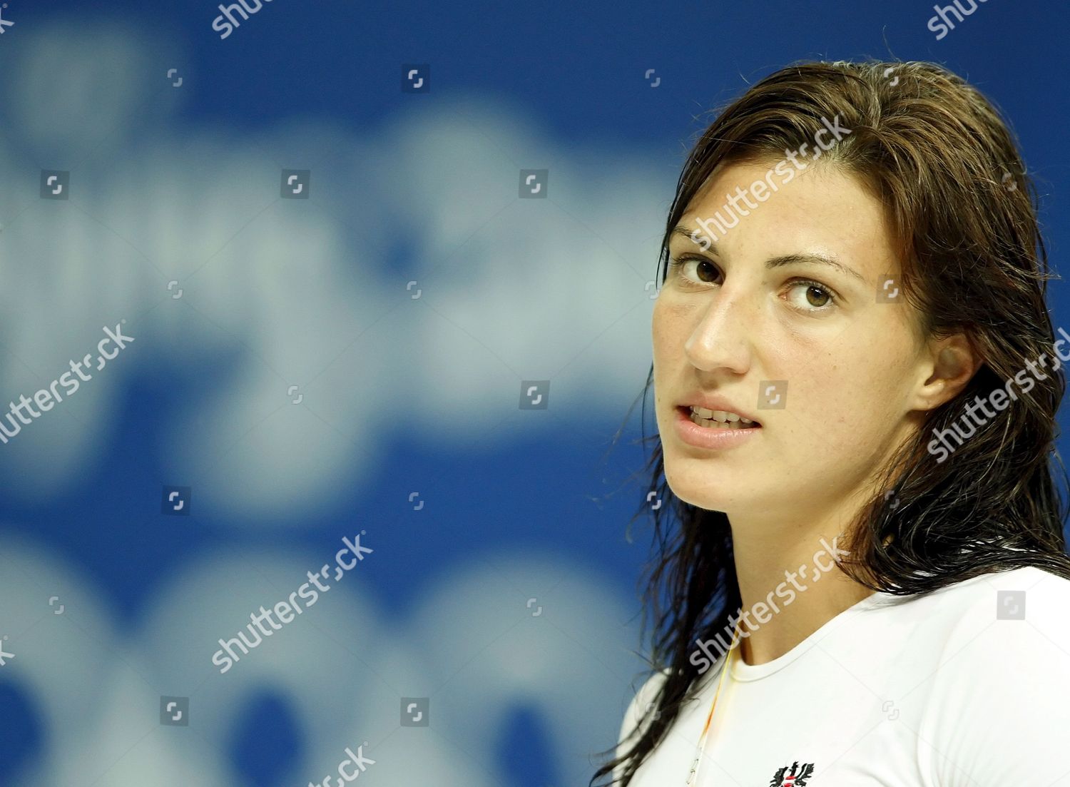 Austrian Swimmer Mirna Jukic During Practise Editorial Stock Photo ...