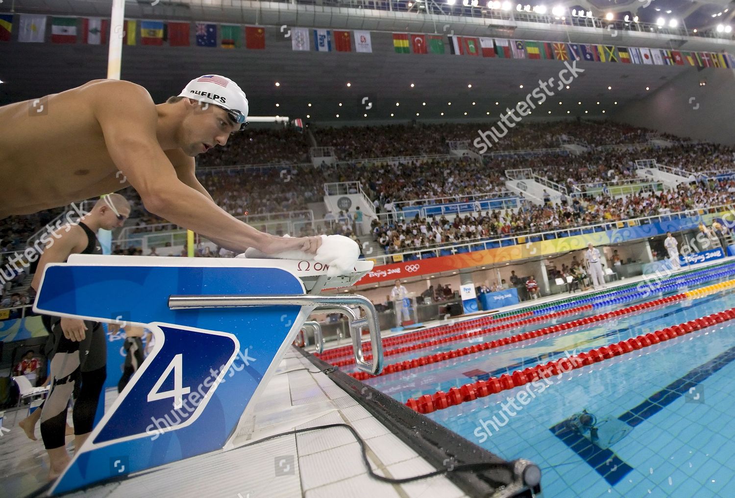 Michael Phelps Usa Dries Starting Block Editorial Stock Photo - Stock ...