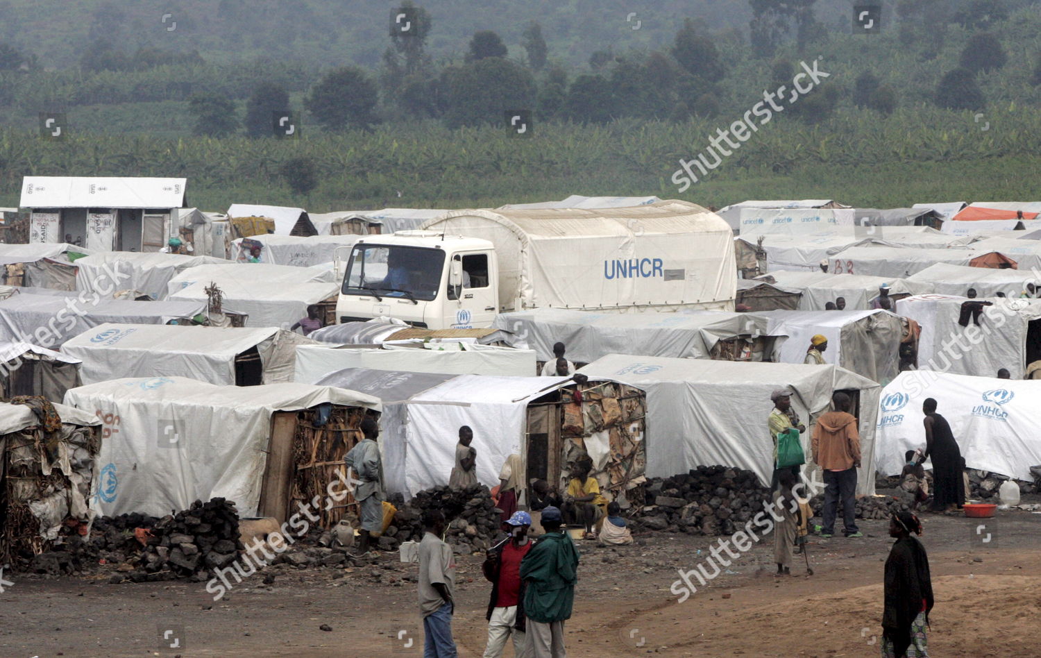 TRUCK UNHCR HIGN COMMISSIONARY REFUGEES ARRIVES Editorial Stock Photo ...