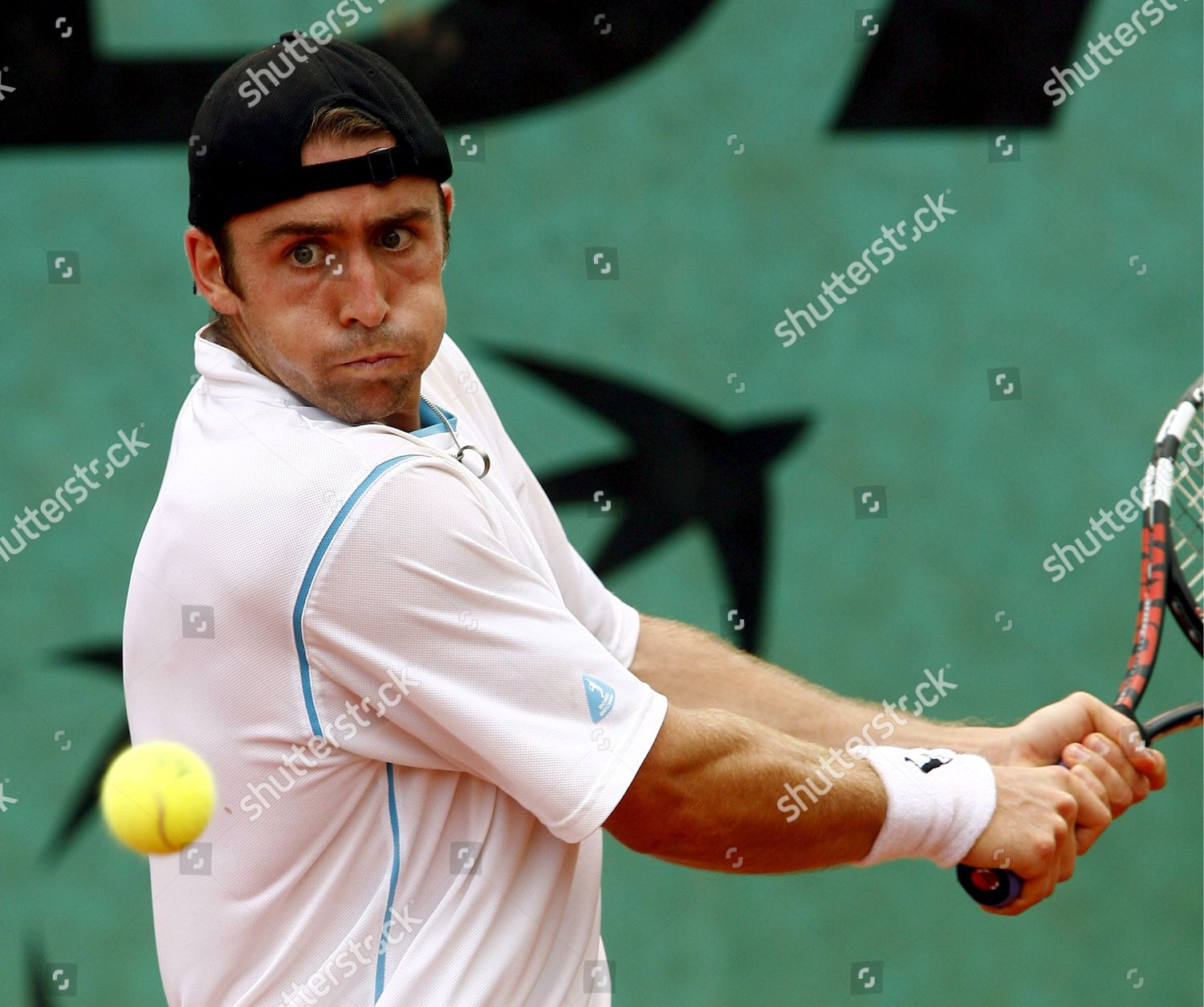 Benjamin Becker Germany Returns Mikhail Youzhny Editorial Stock Photo ...