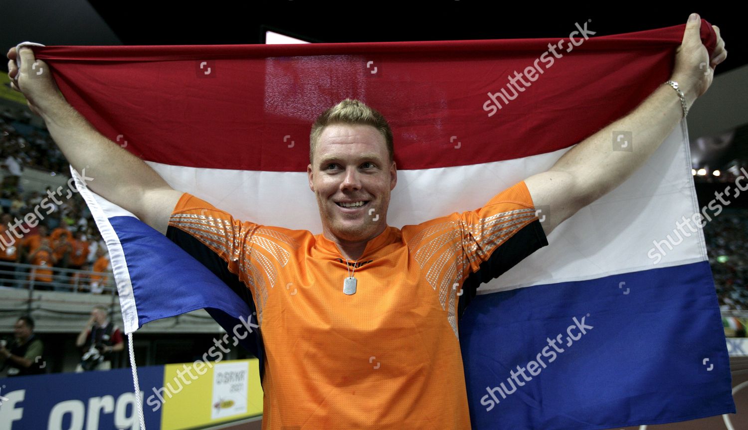 Dutch Rutger Smith Celebrates After Discus Editorial Stock Photo ...