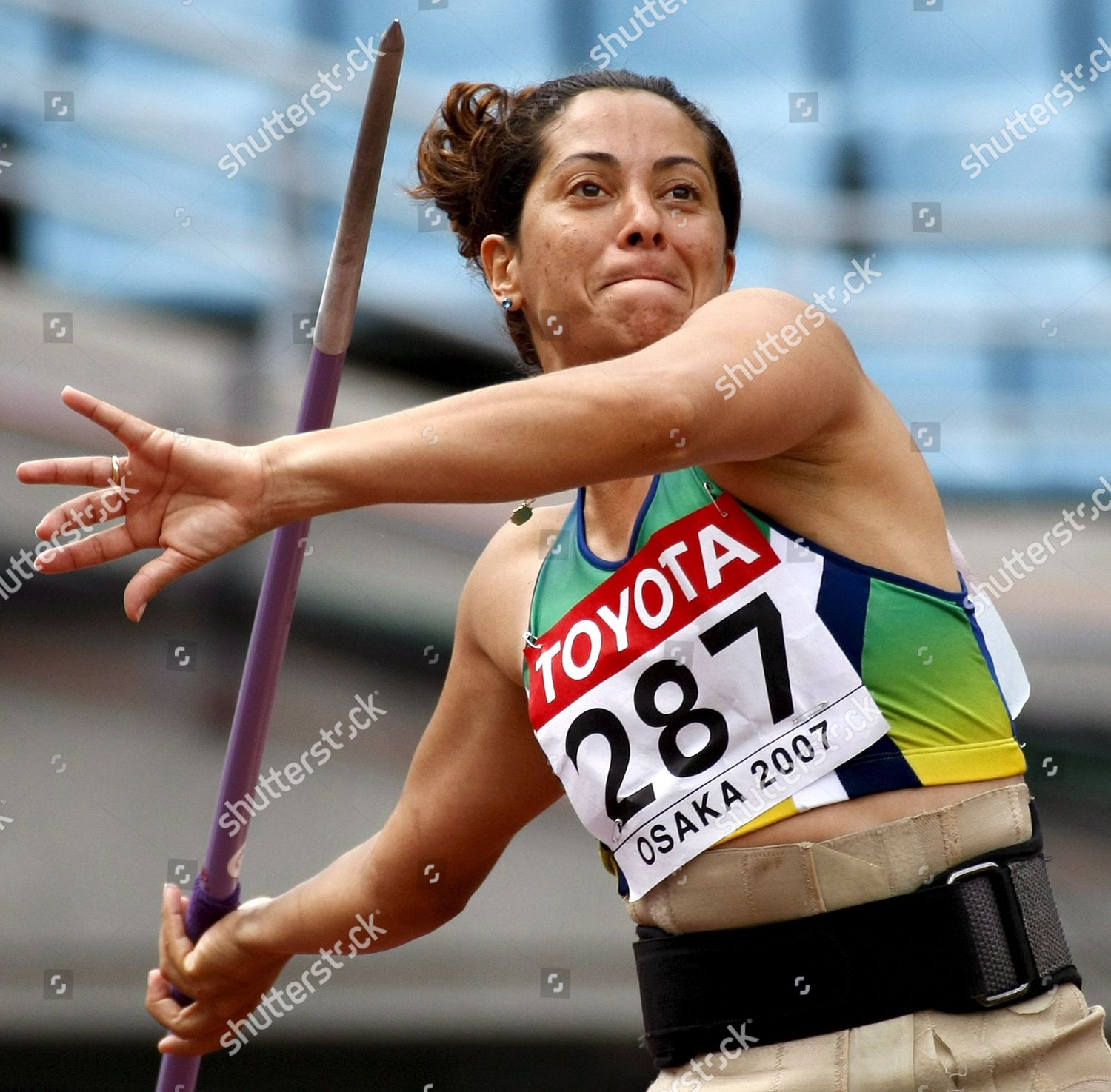 Alessandra Resende Brazil Competes Javelin Qualification Editorial ...