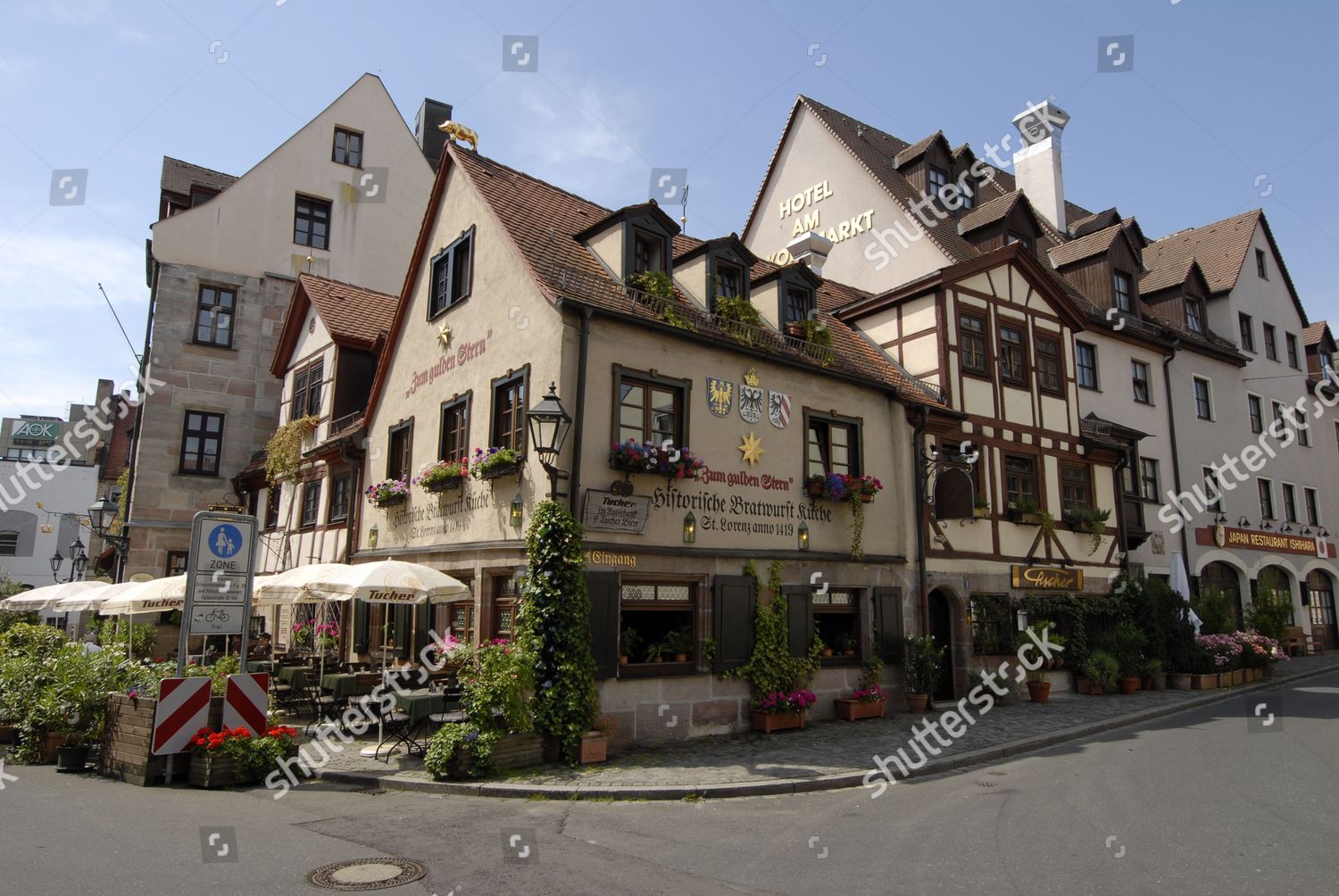 Centuries Old Corner Restaurant Old City Editorial Stock Photo - Stock ...