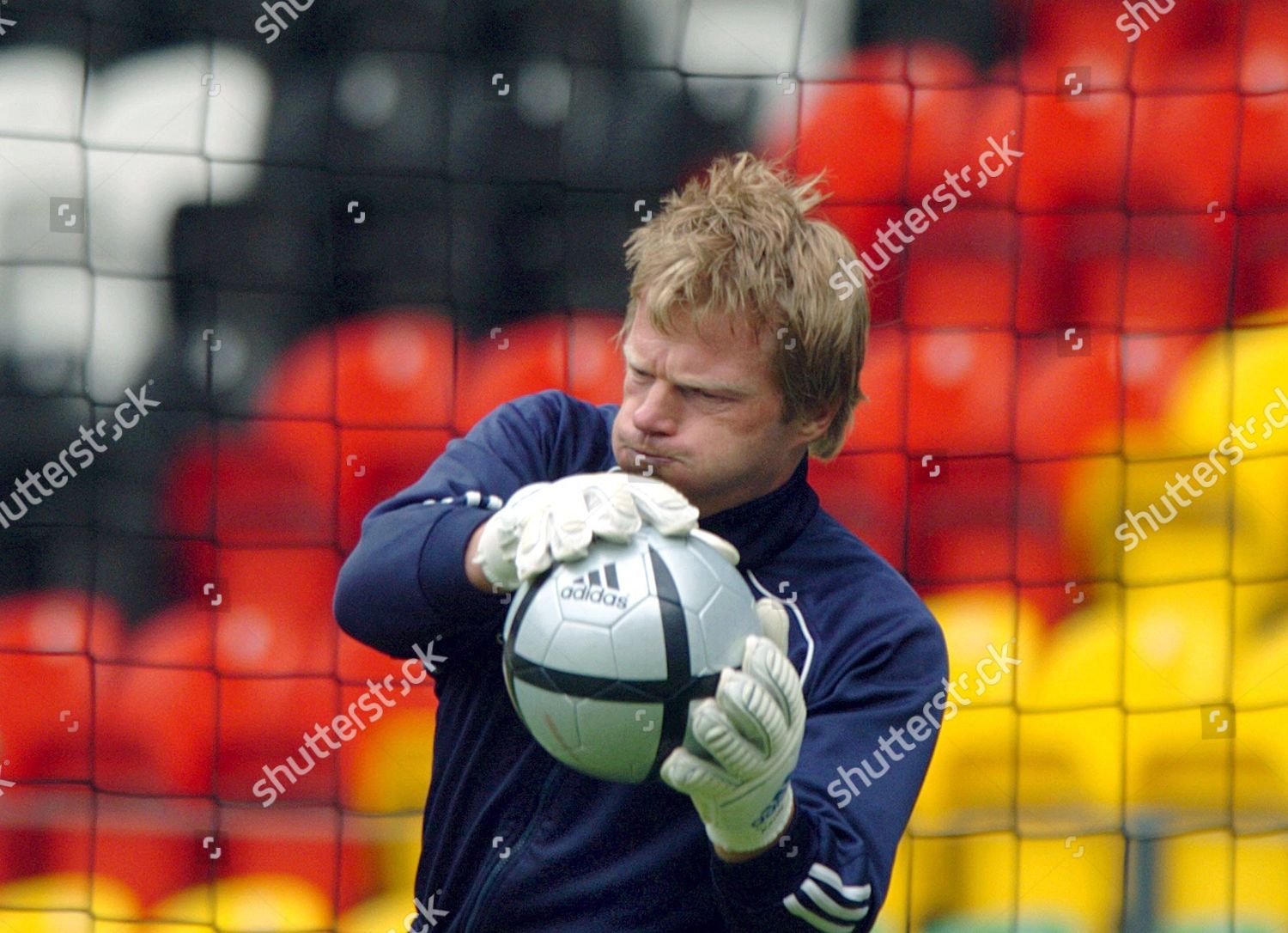 German Goalkeeper Oliver Kahn Holds Ball Editorial Stock Photo - Stock ...