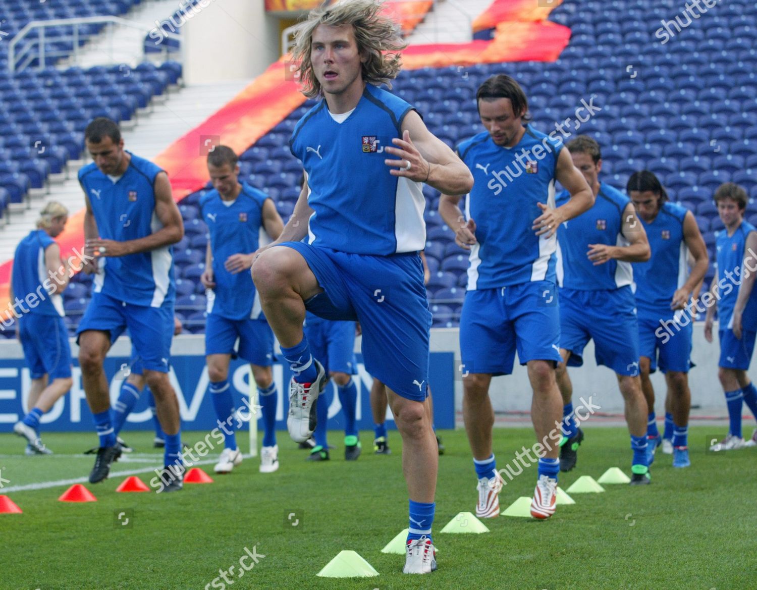 Czech National Soccer Team Players During Editorial Stock Photo - Stock ...