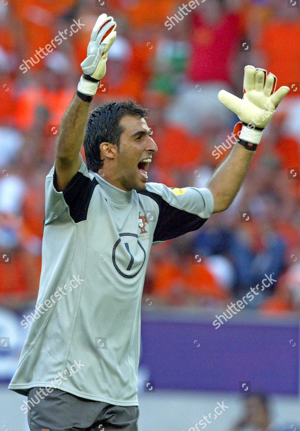 Portugals Goalkeeper Celebrates Cristiano Ronaldos Goal Editorial Stock ...