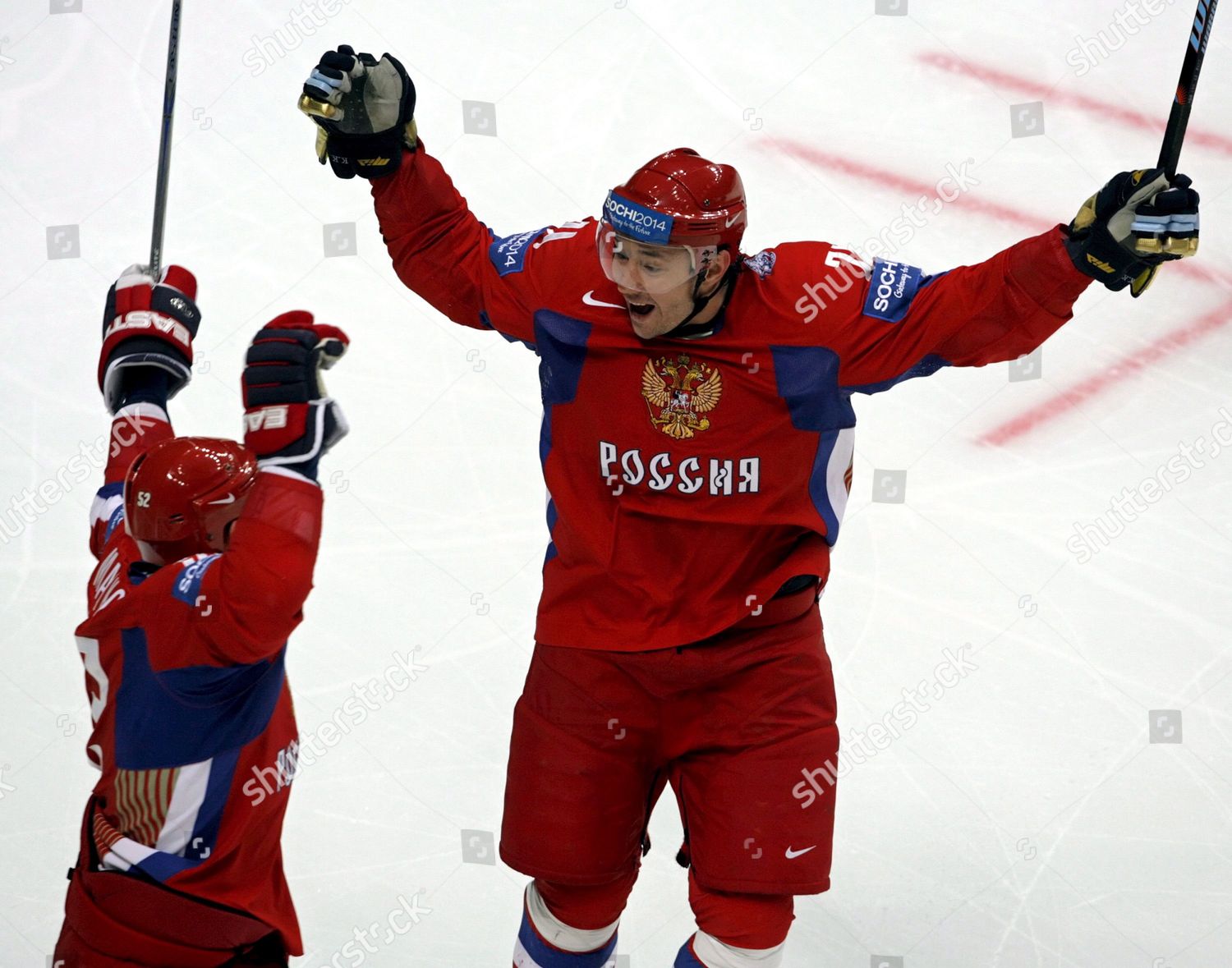 Russian Player Andrey Markov L Celebrates Editorial Stock Photo - Stock ...